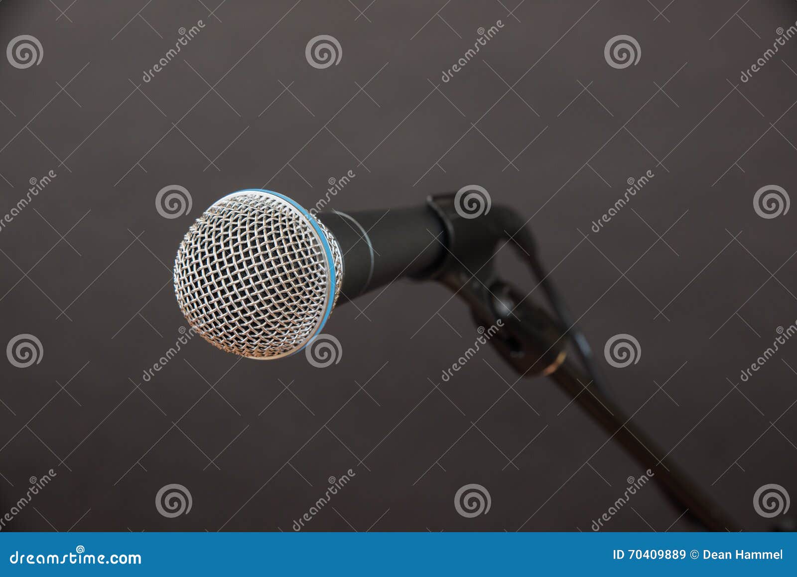 Close-up Shot of Dynamic Microphone Stock Image - Image of proclaim ...
