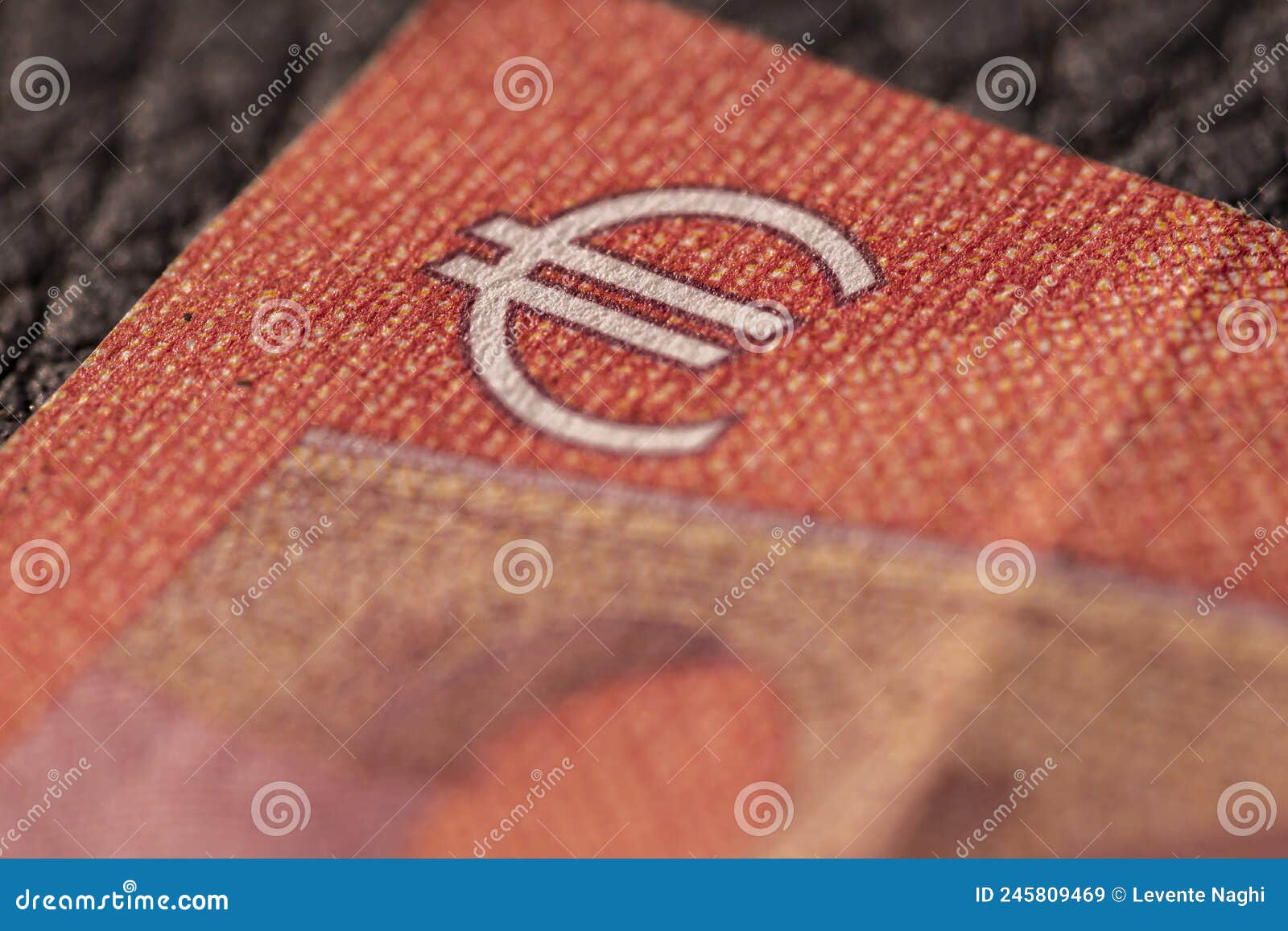 Close-up Shot of Euro Sign and Text Stock Image - Image of account ...