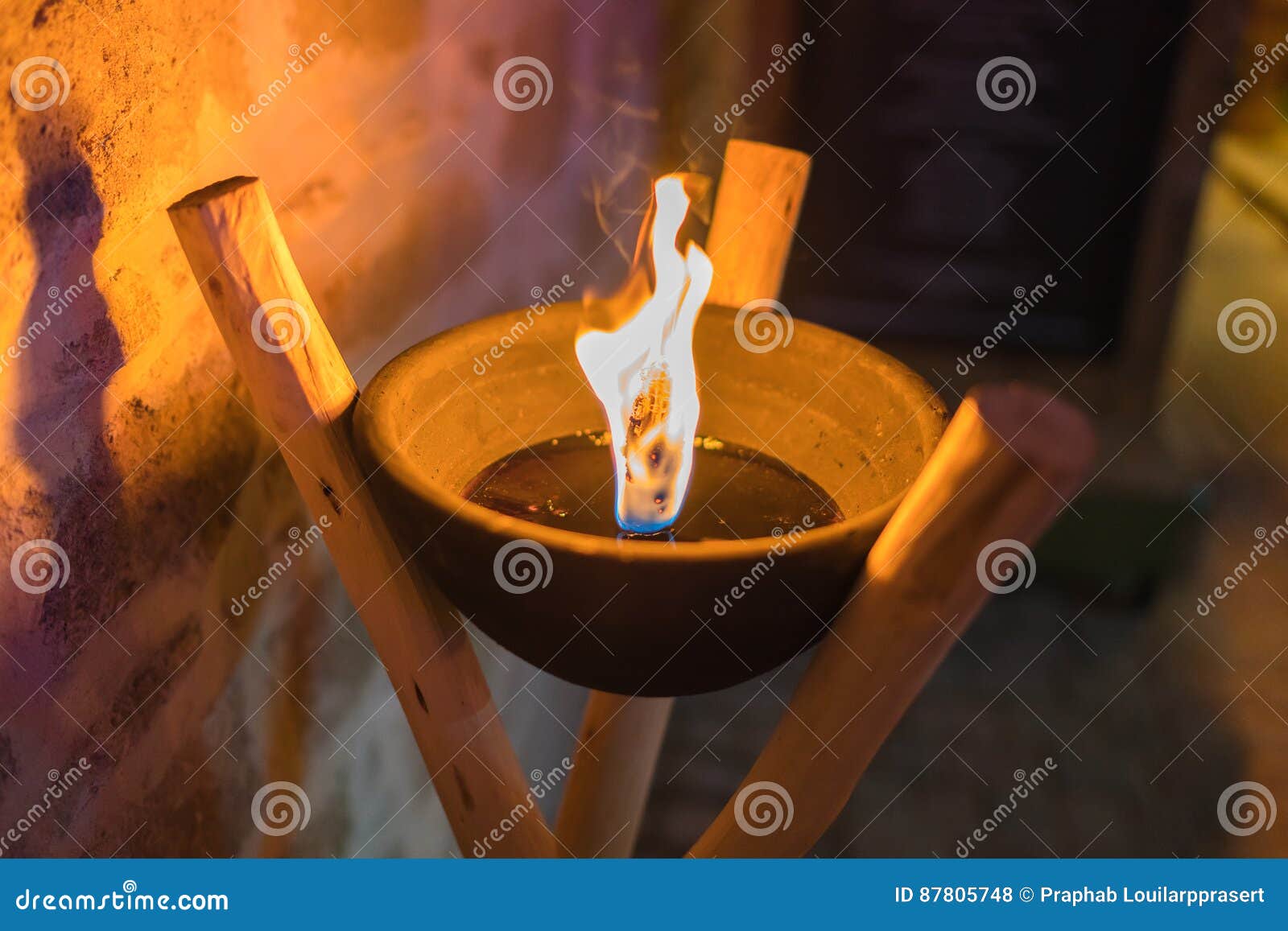 Close Up Shot of Flaming Torch and Fire. Stock Photo - Image of danger ...