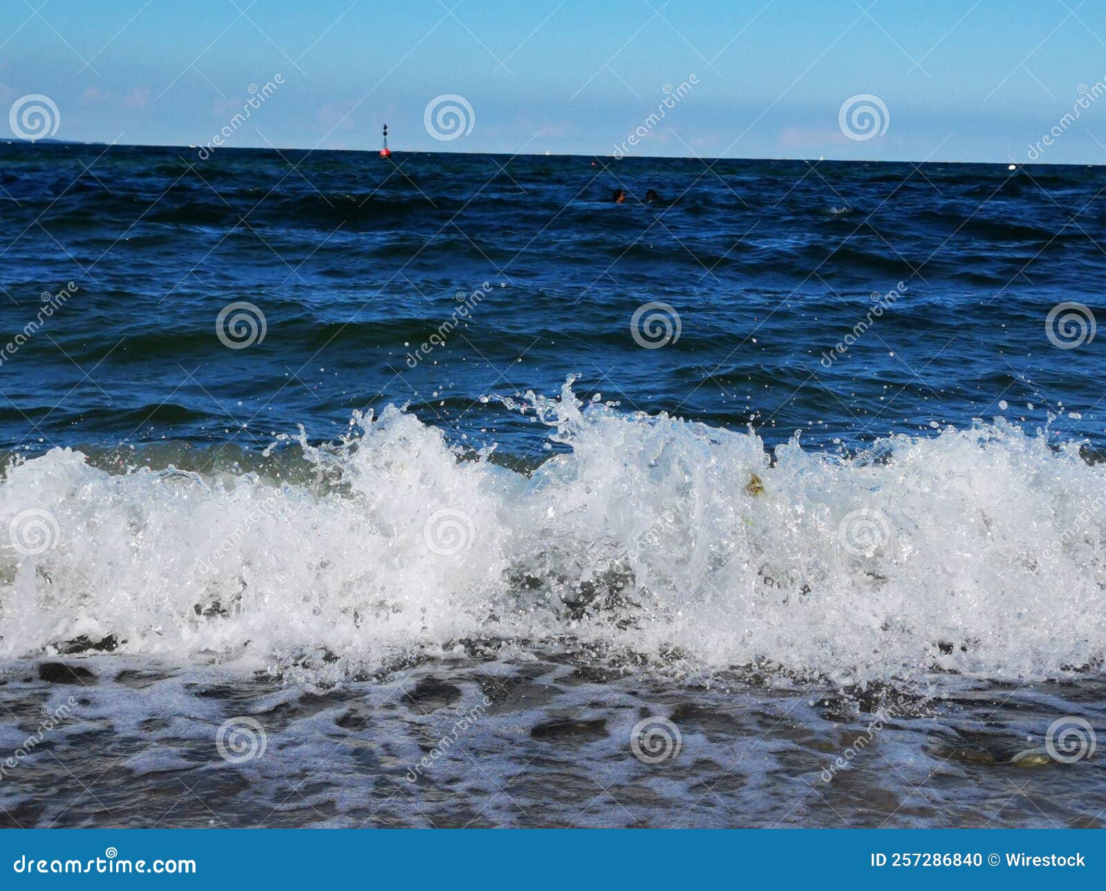 Close-up Shot of Foamy Waves on the Coast Stock Photo - Image of ...
