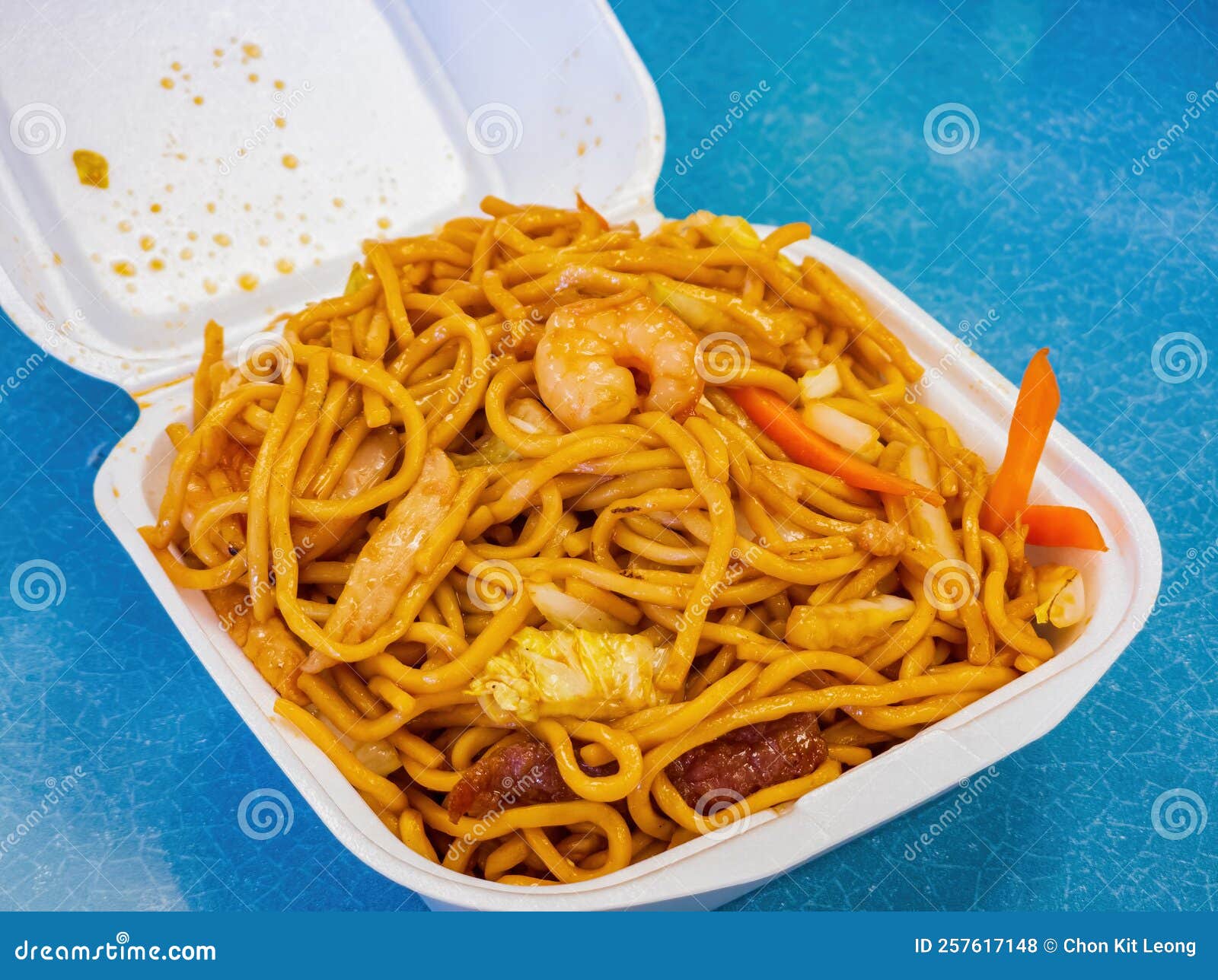 Close Up Shot of Fried Combo Noodle Stock Photo - Image of close ...