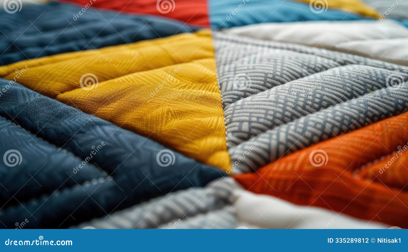 Quilt And Patchwork Icons, Made With Love Vector Illustration ...