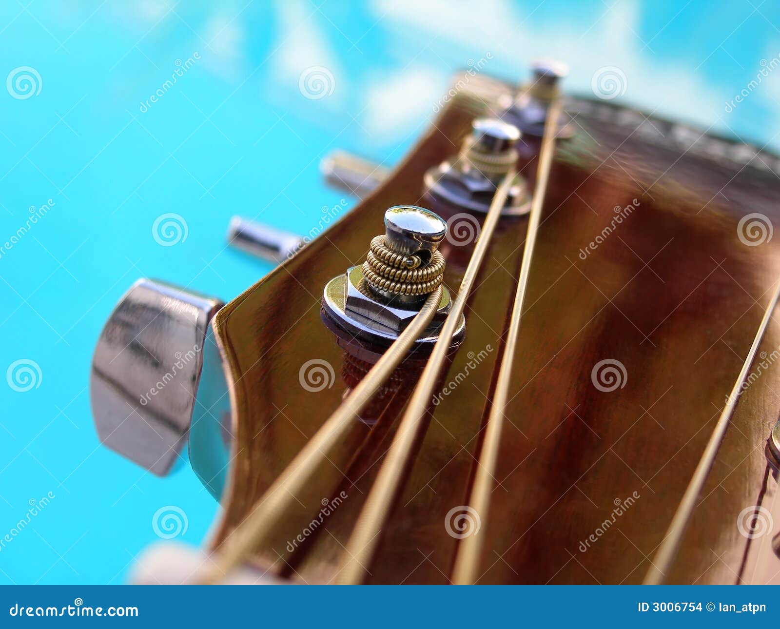 Close Up Shot of Guitar String Stock Photo - Image of instrument ...