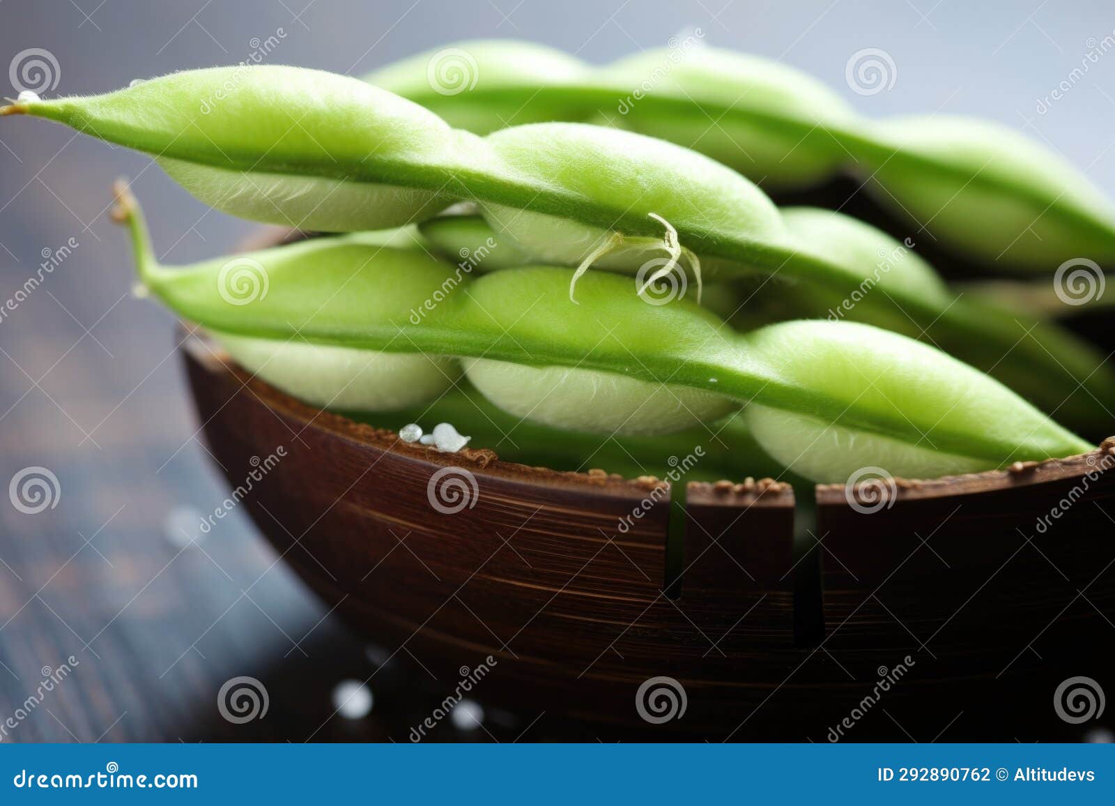 Close Up Shot of Half Opened Edamame Pod Stock Photo - Image of ...