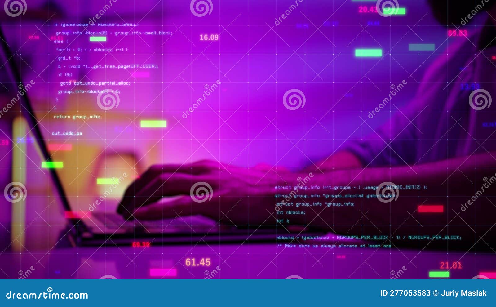 Close Up Shot Of Hands Typing On Laptop Computer Keyboard Vpn Cybersecurity Programmer Ai