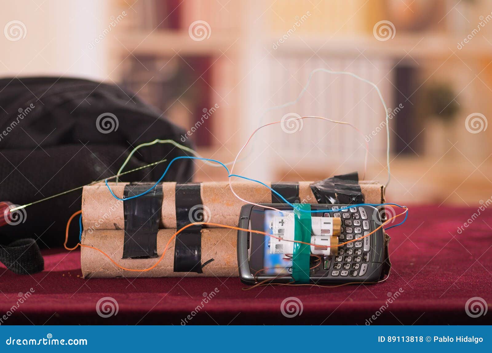 Close Up Shot of Improvised Explosive Device Bomb Stock Photo - Image ...
