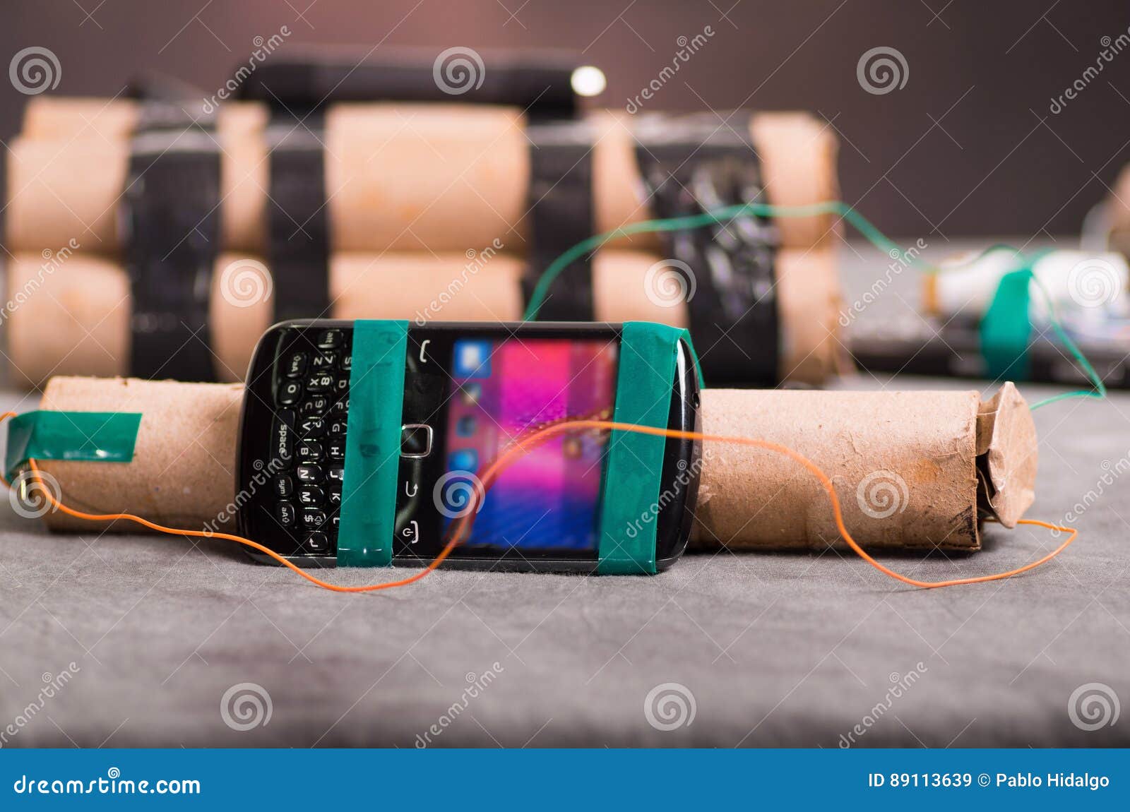 Close Up Shot of Improvised Explosive Device Bomb Stock Image - Image ...
