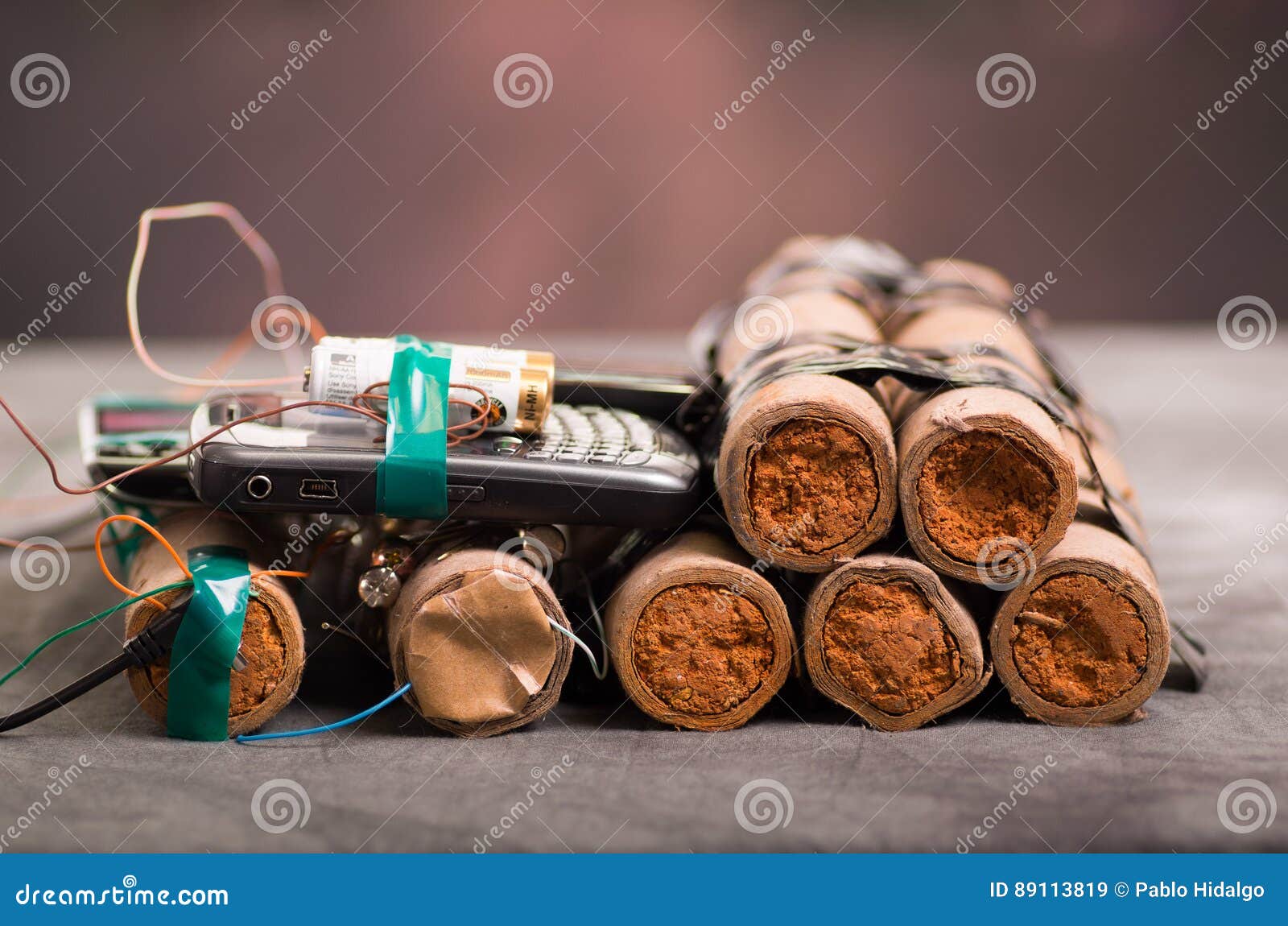 Close Up Shot of Improvised Explosive Device Bomb Stock Image - Image ...