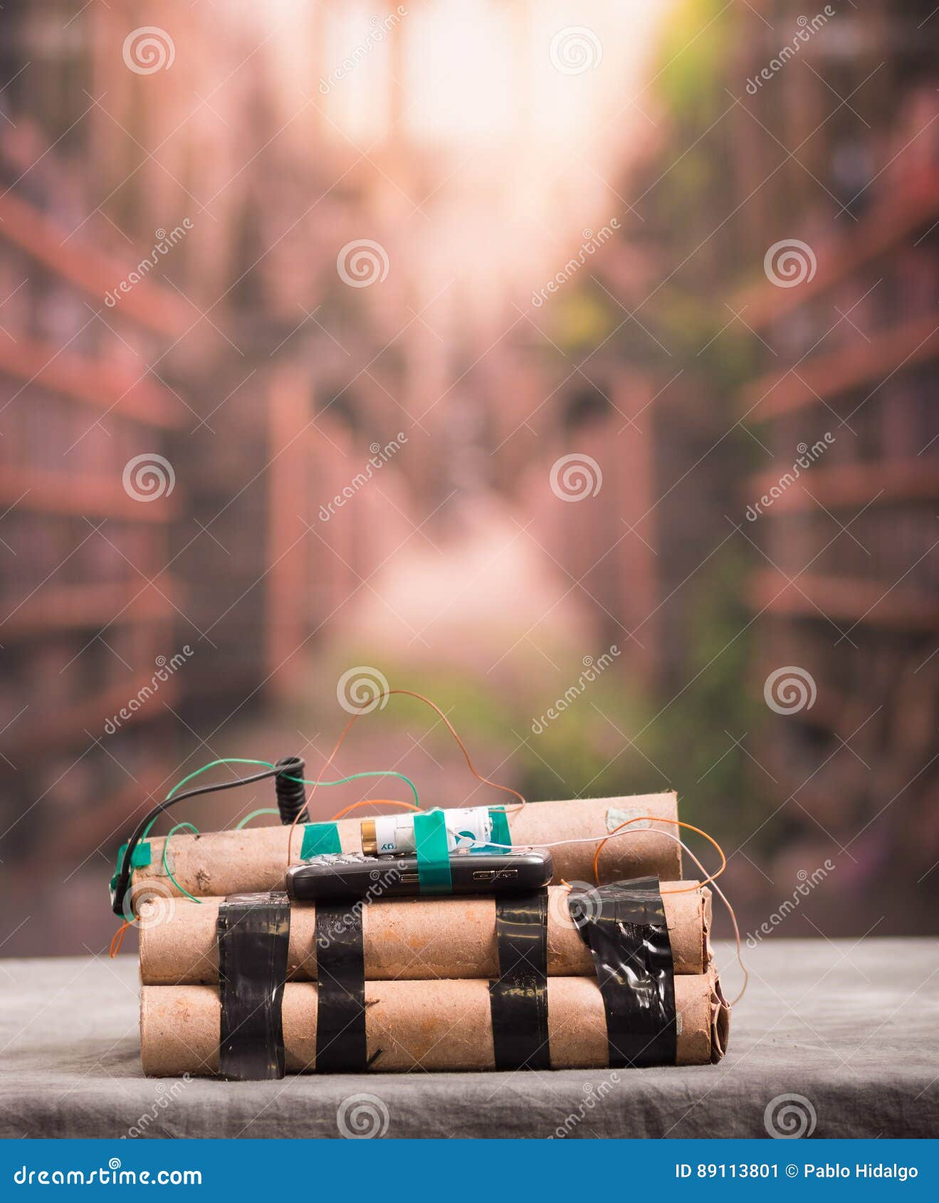 Close Up Shot of Improvised Explosive Device Bomb Stock Image - Image ...