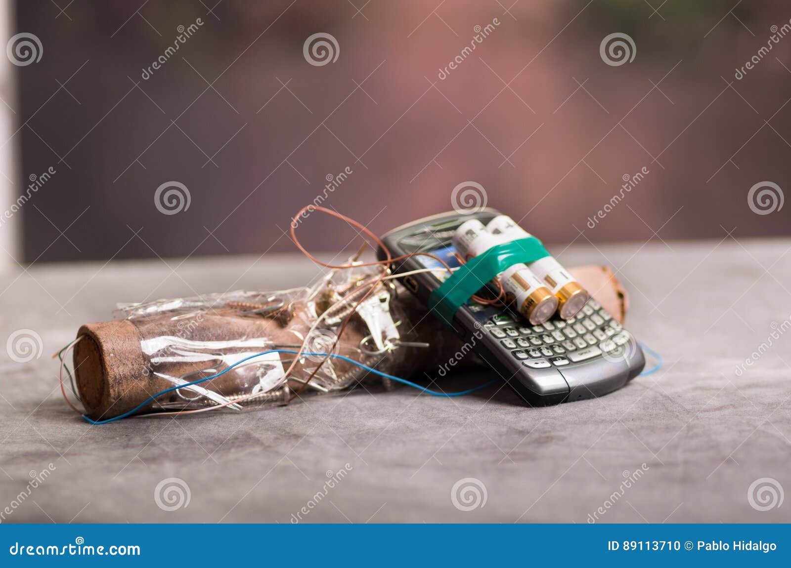 Close Up Shot of Improvised Explosive Device Bomb Stock Photo - Image ...