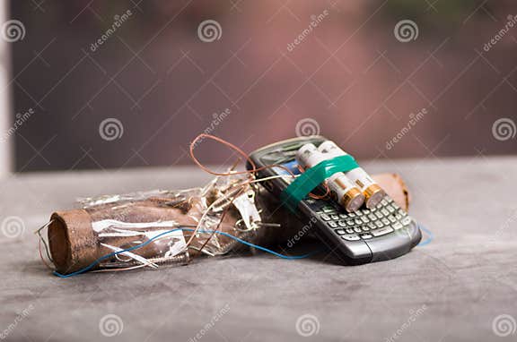 Close Up Shot of Improvised Explosive Device Bomb Stock Photo - Image ...