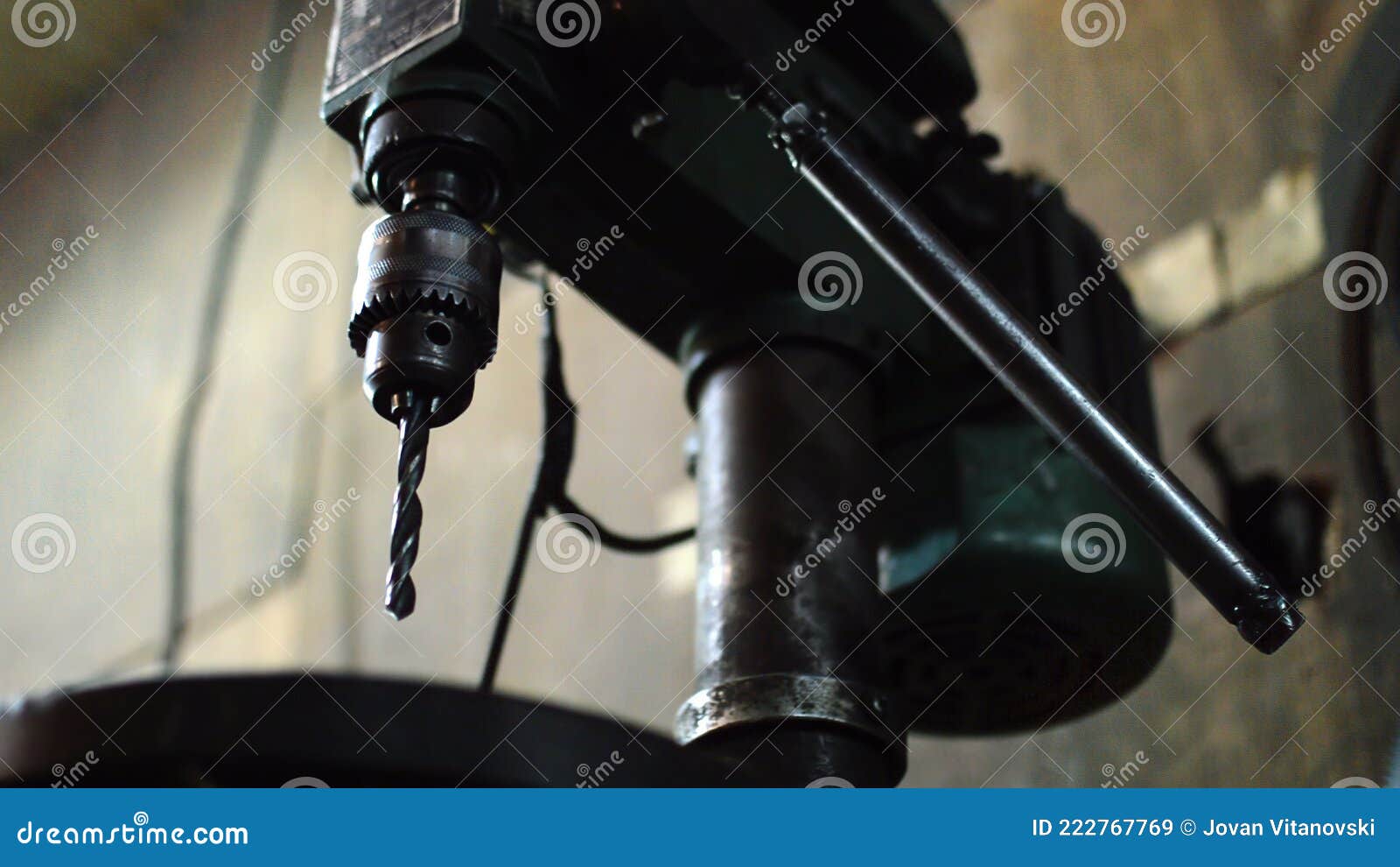 Shot of Industrial Drill Machine Stock Image - Image of electric ...