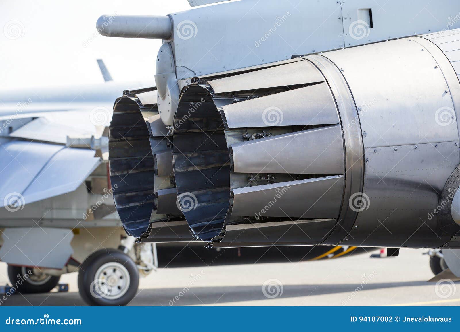 Close Up Shot of a Jet Engine Afterburner. Stock Photo - Image of ...
