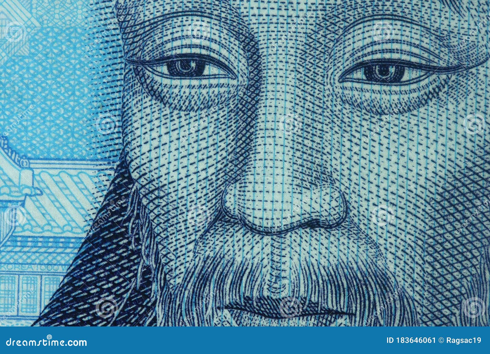 Close Up Shot of Korean Won - 1000 KRW Stock Image - Image of macro ...