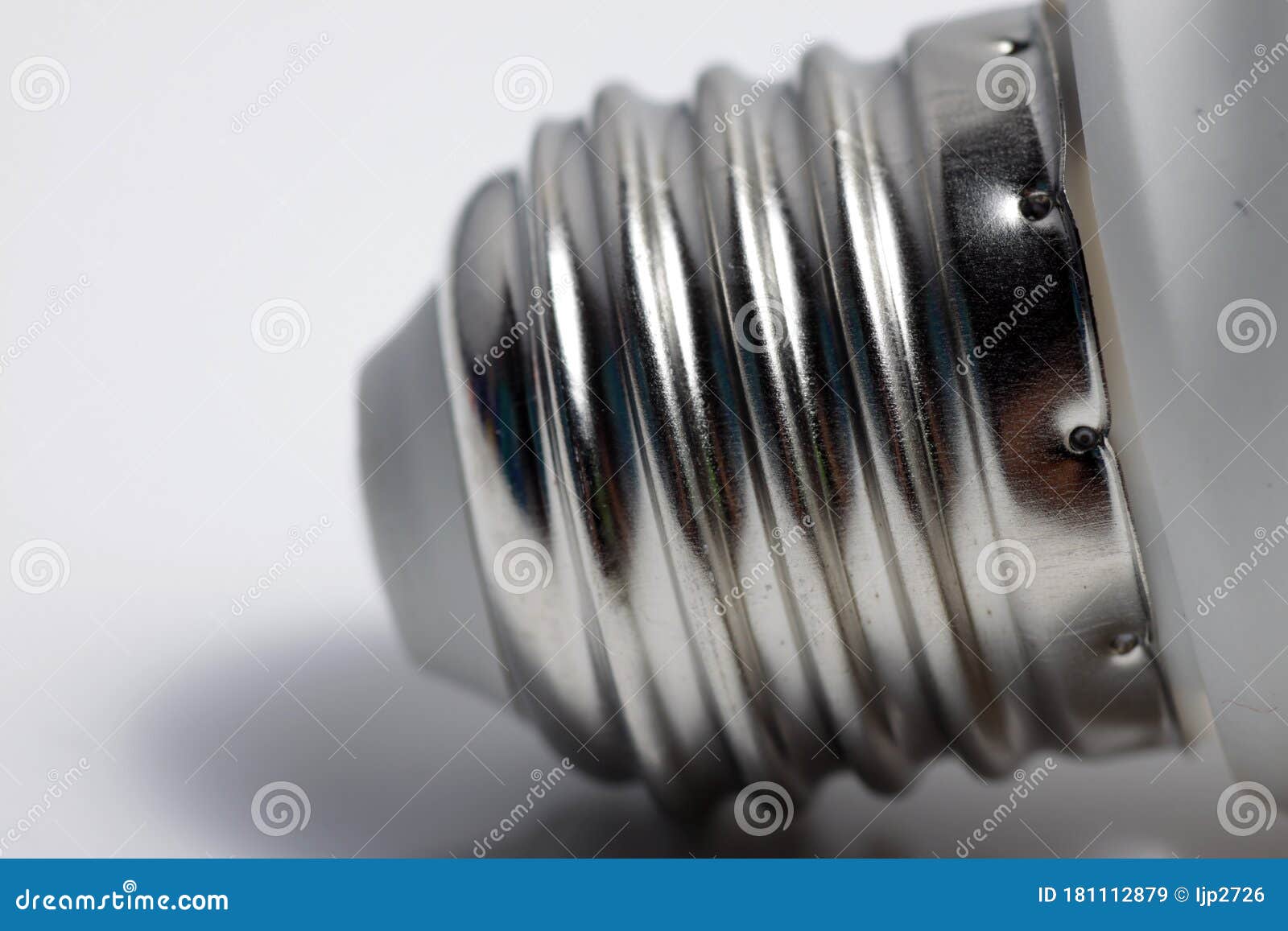 Close Up Shot of LED Lamp with E27 Type Socket Stock Image - Image of ...