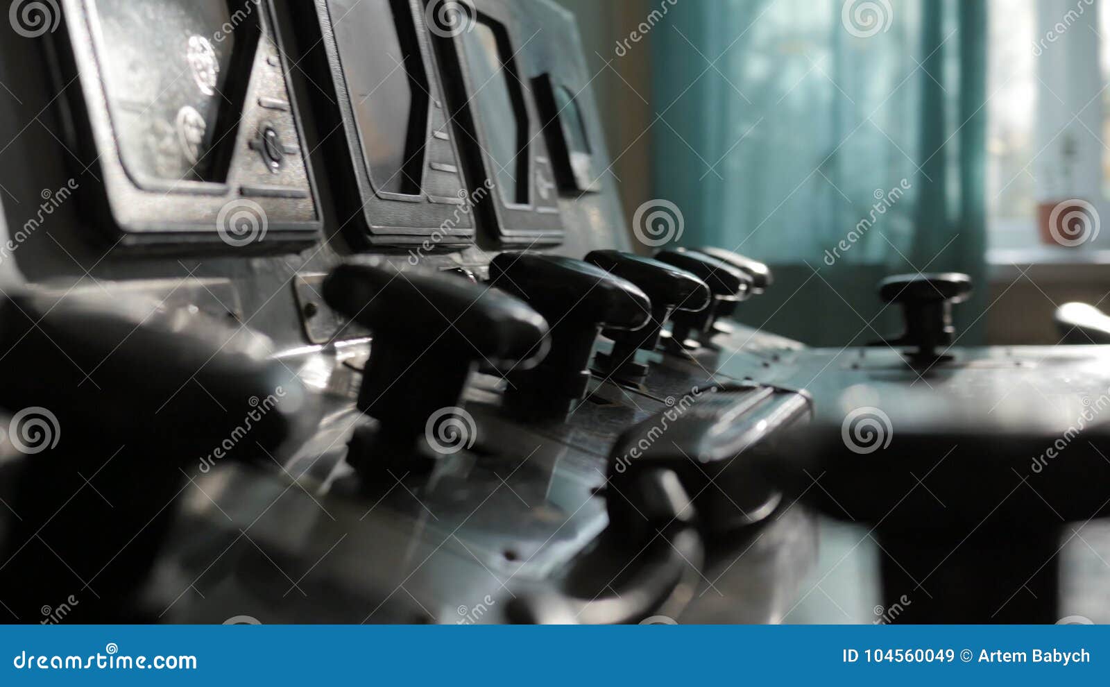 Old Toggle Switches on the Panel Stock Image - Image of ceramic ...