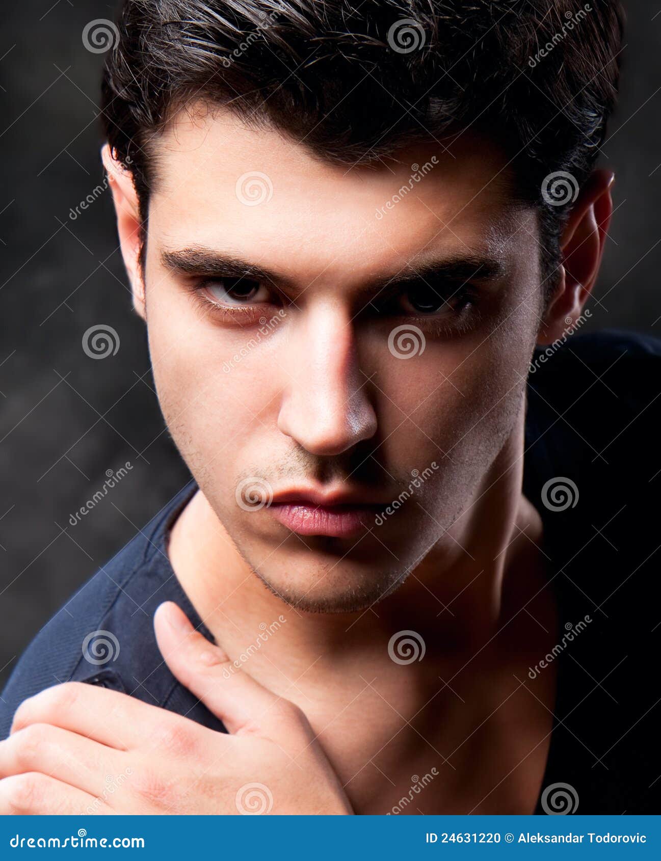 Close Up Shot of a Macho Man Stock Photo - Image of people, attractive ...