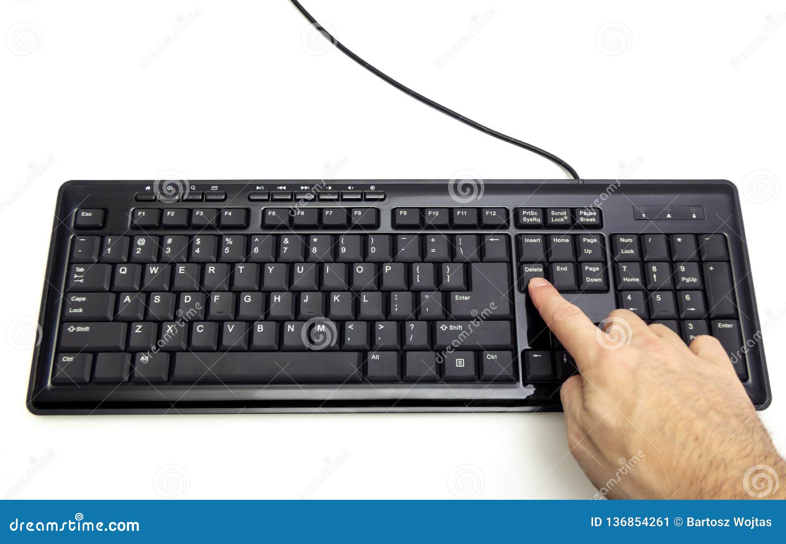 Finger Pressing Delete Button on the Black Keyboard Stock Image - Image ... Finger Pressing Delete Button on the Black Keyboard Stock Image - Image ...