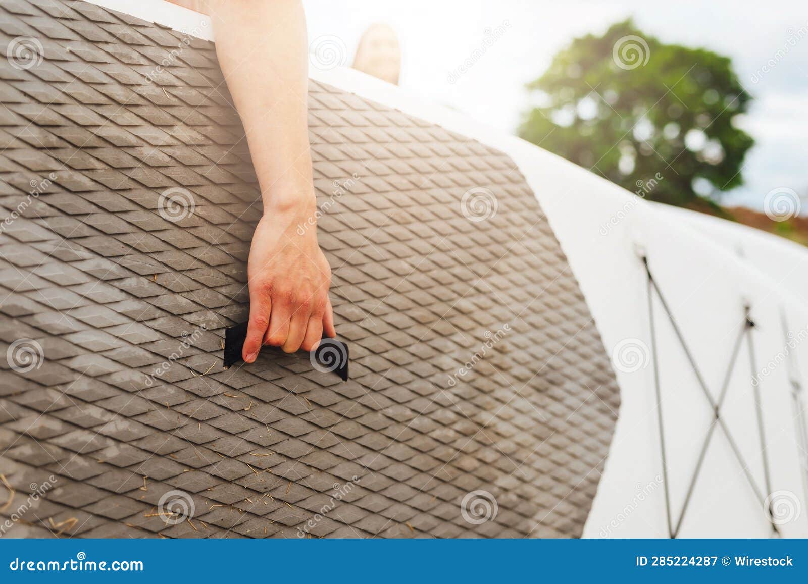 Close-up Shot of a Male Hand Holding a Paddleboard Stock Image - Image ...