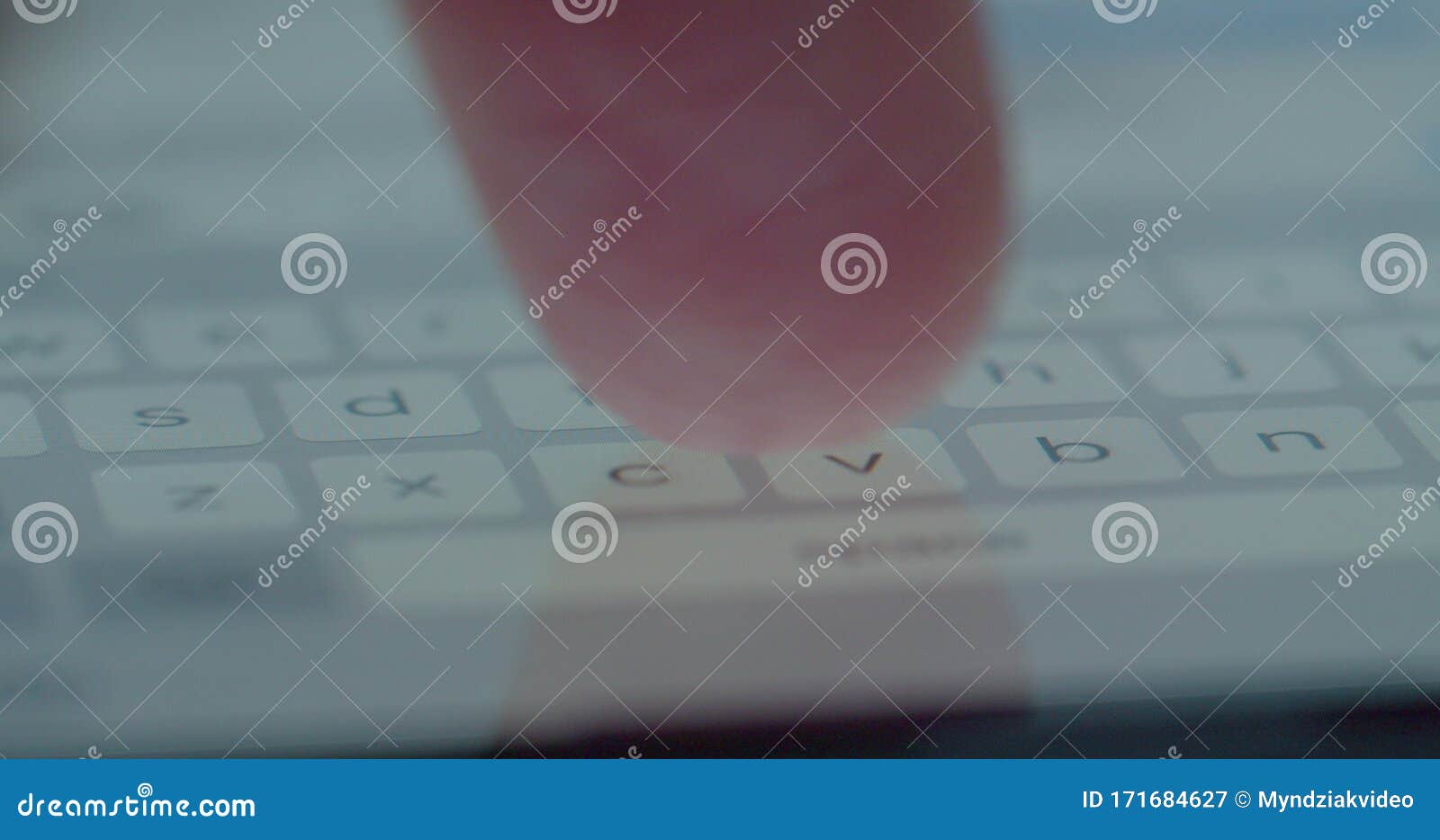 Close-up Shot of Male Hands in Profile Typing in Messenger Using ...