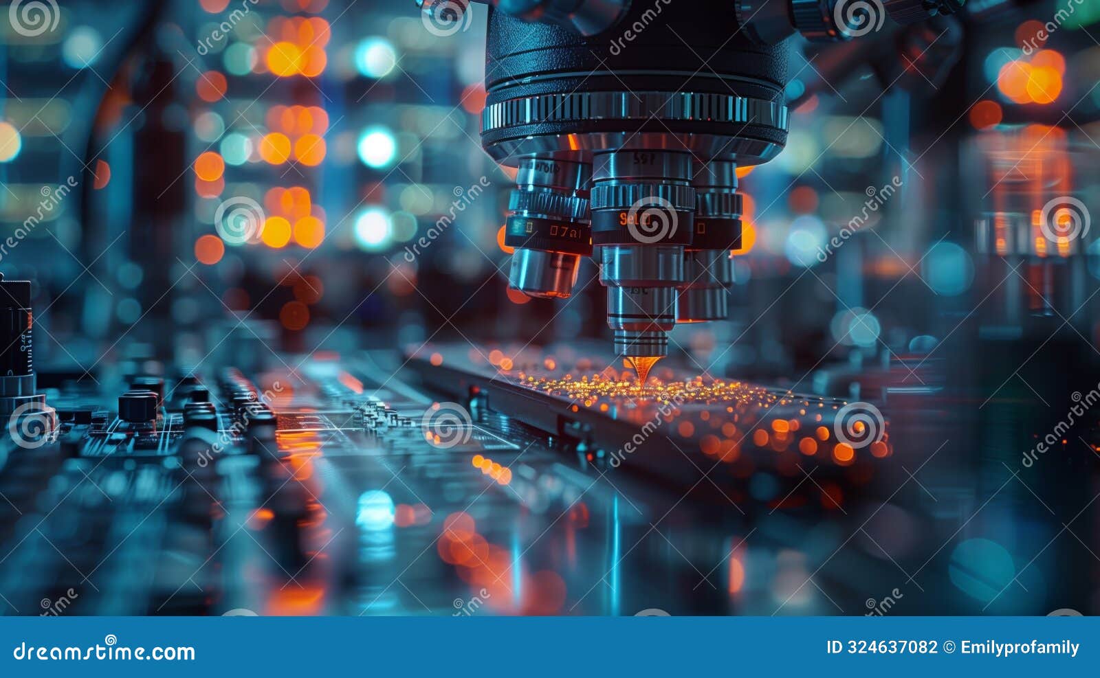 AI-Powered Microscope Optimizes Laboratory Equipment Stock Photo ...