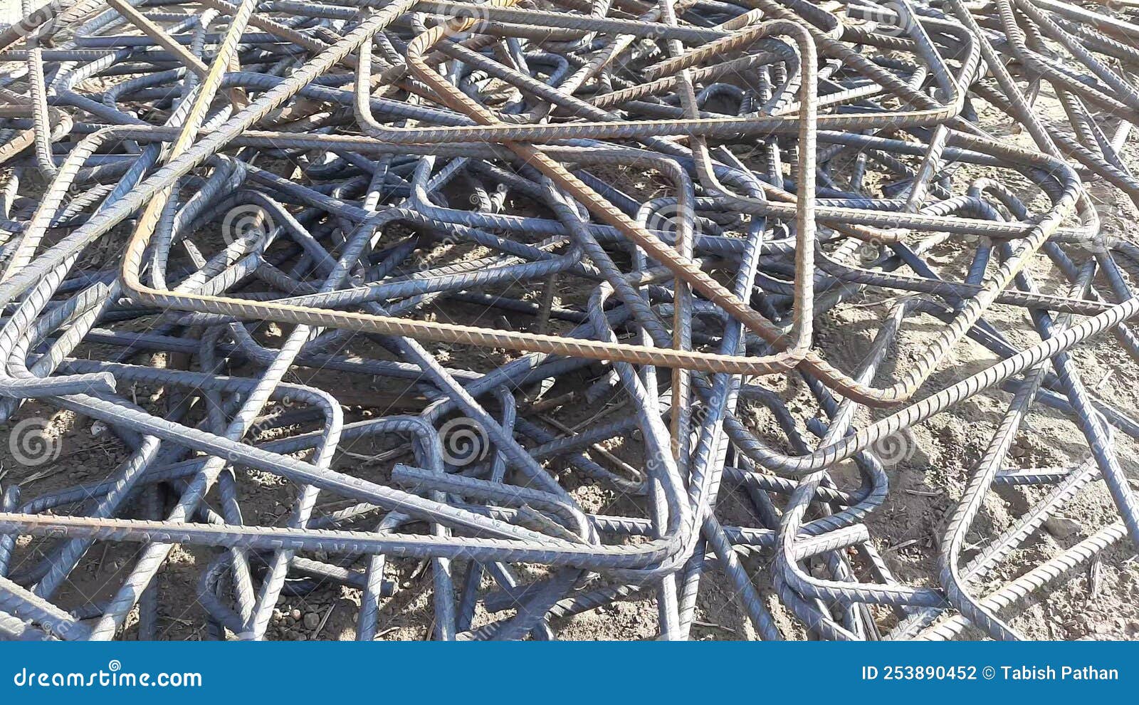 A Close Up Shot of Mild Steel Ring for Column and Beam - Steel Bar Ring ...