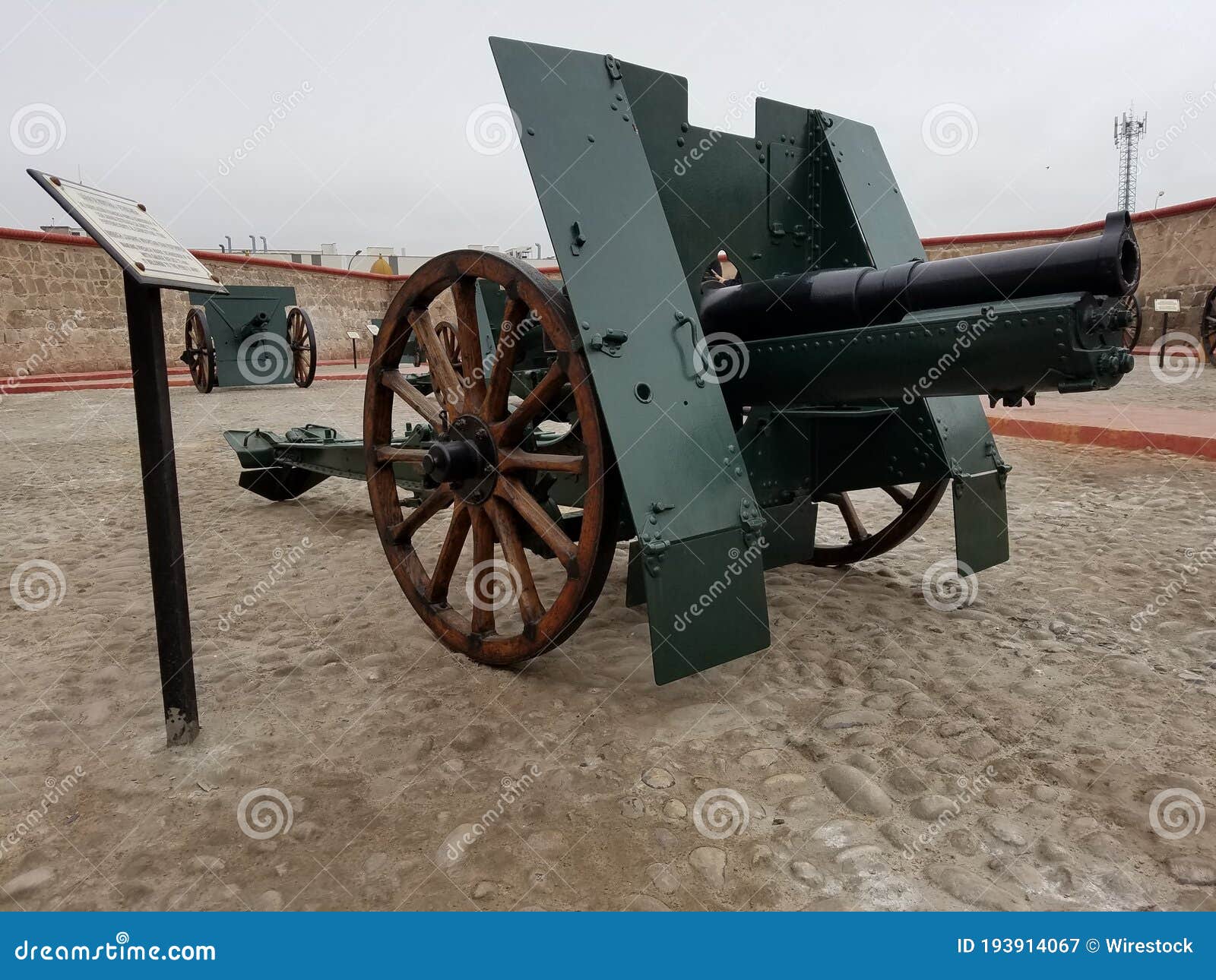 Close Up Shot of a Military Cannon Stock Image - Image of camouflage ...