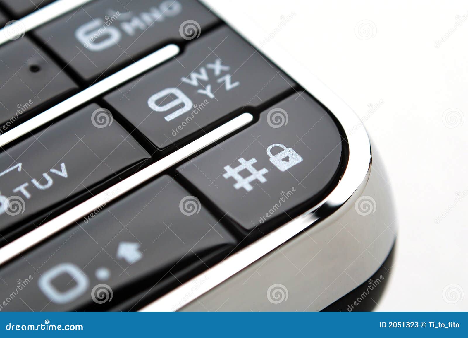 Close Up Shot of Mobile Keypad Under Light Stock Image - Image of ...
