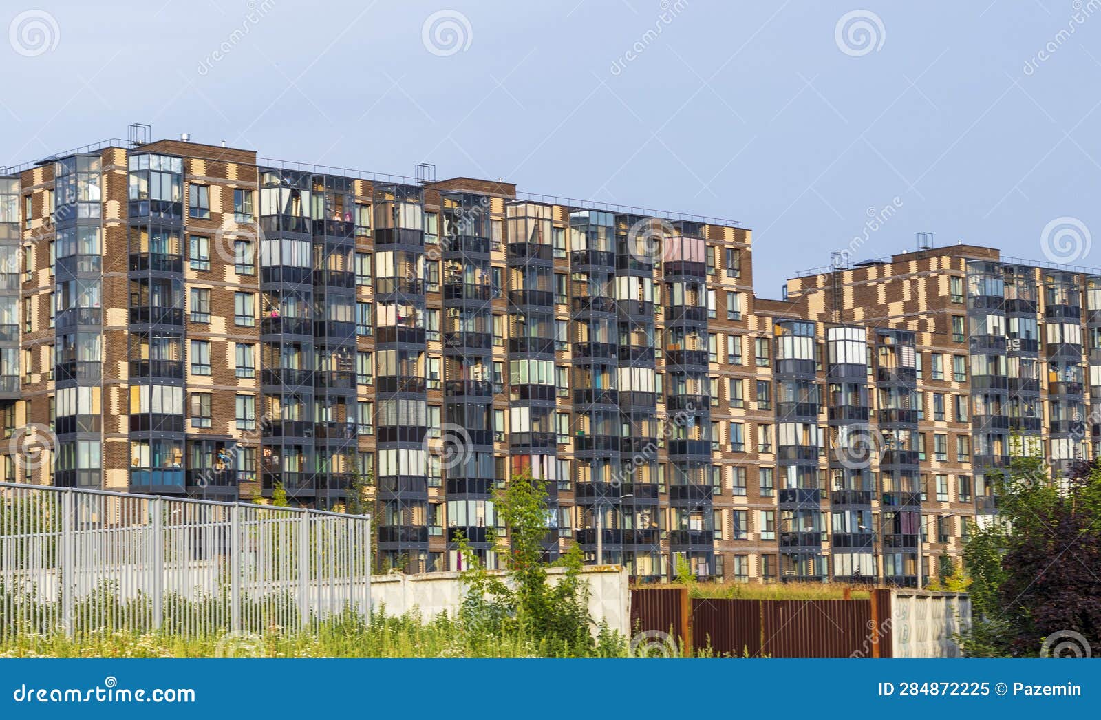 Close Up Shot of Modern Residence District. Urban Stock Image - Image ...