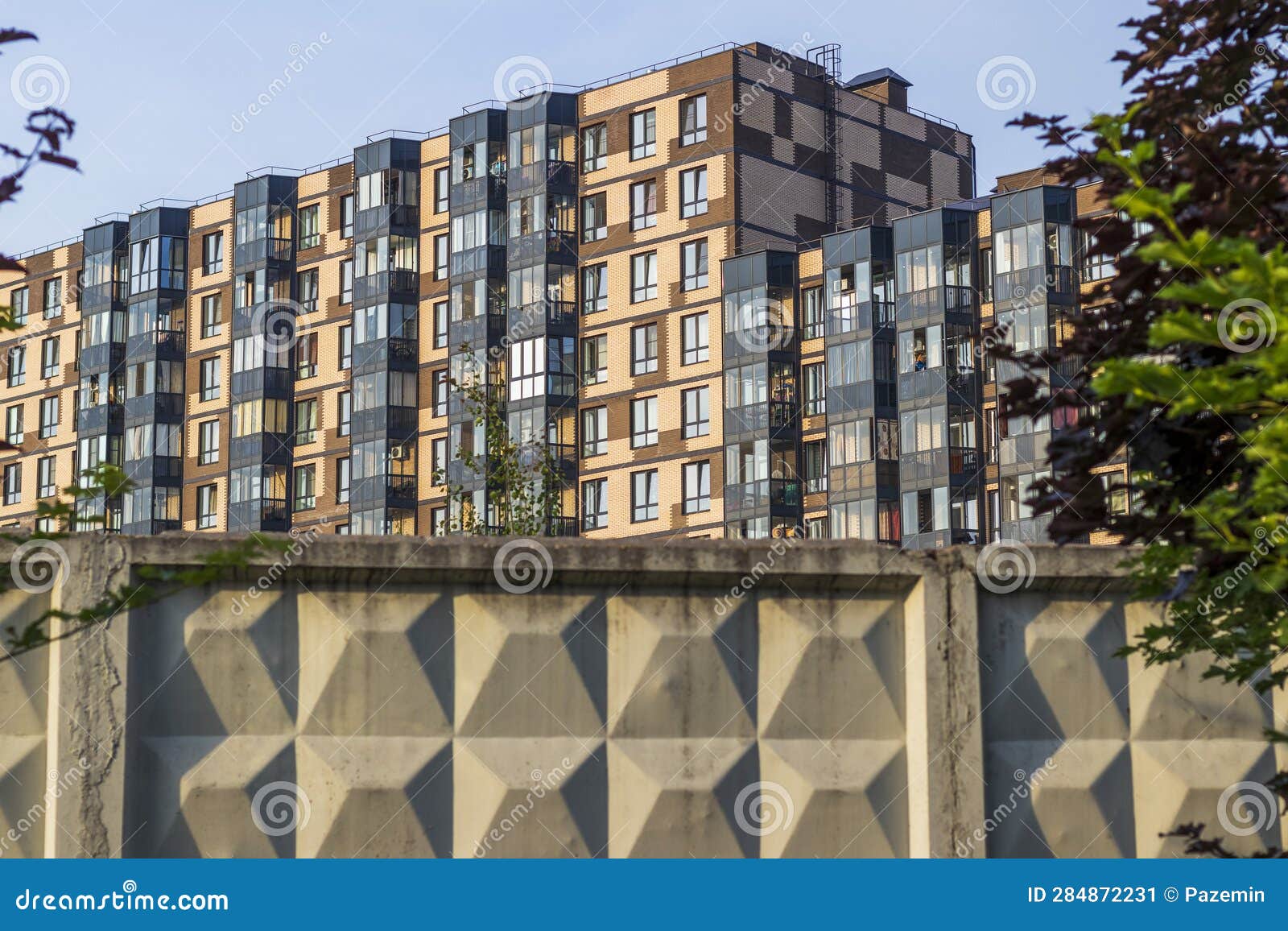 Close Up Shot of Modern Residence District. Urban Stock Image - Image ...