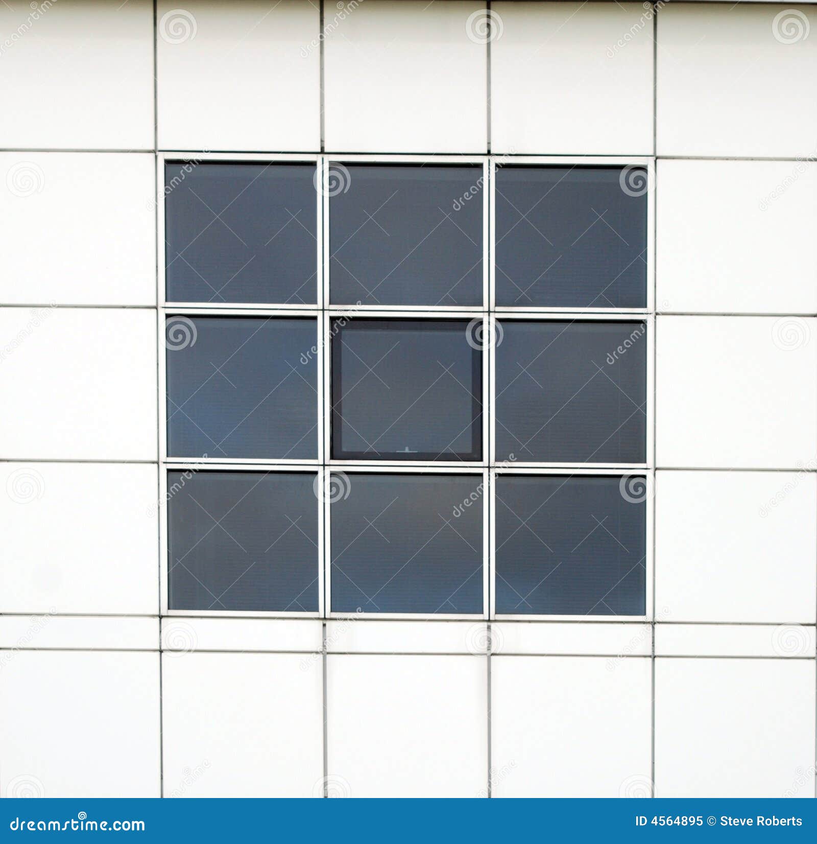 Close Up Shot of Office Windows Stock Image - Image of brick, straight ...