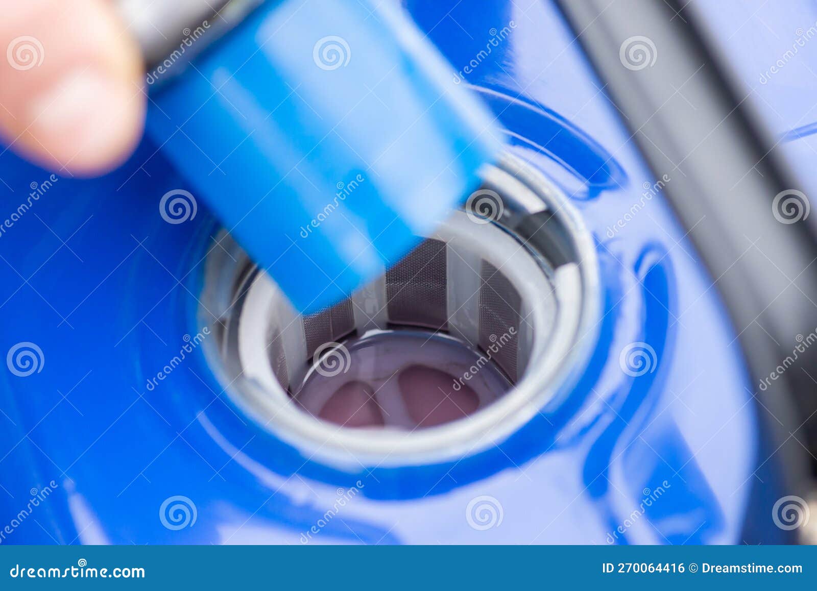 Close Up Shot of Open Fuel Tank of Generator Stock Photo - Image of ...