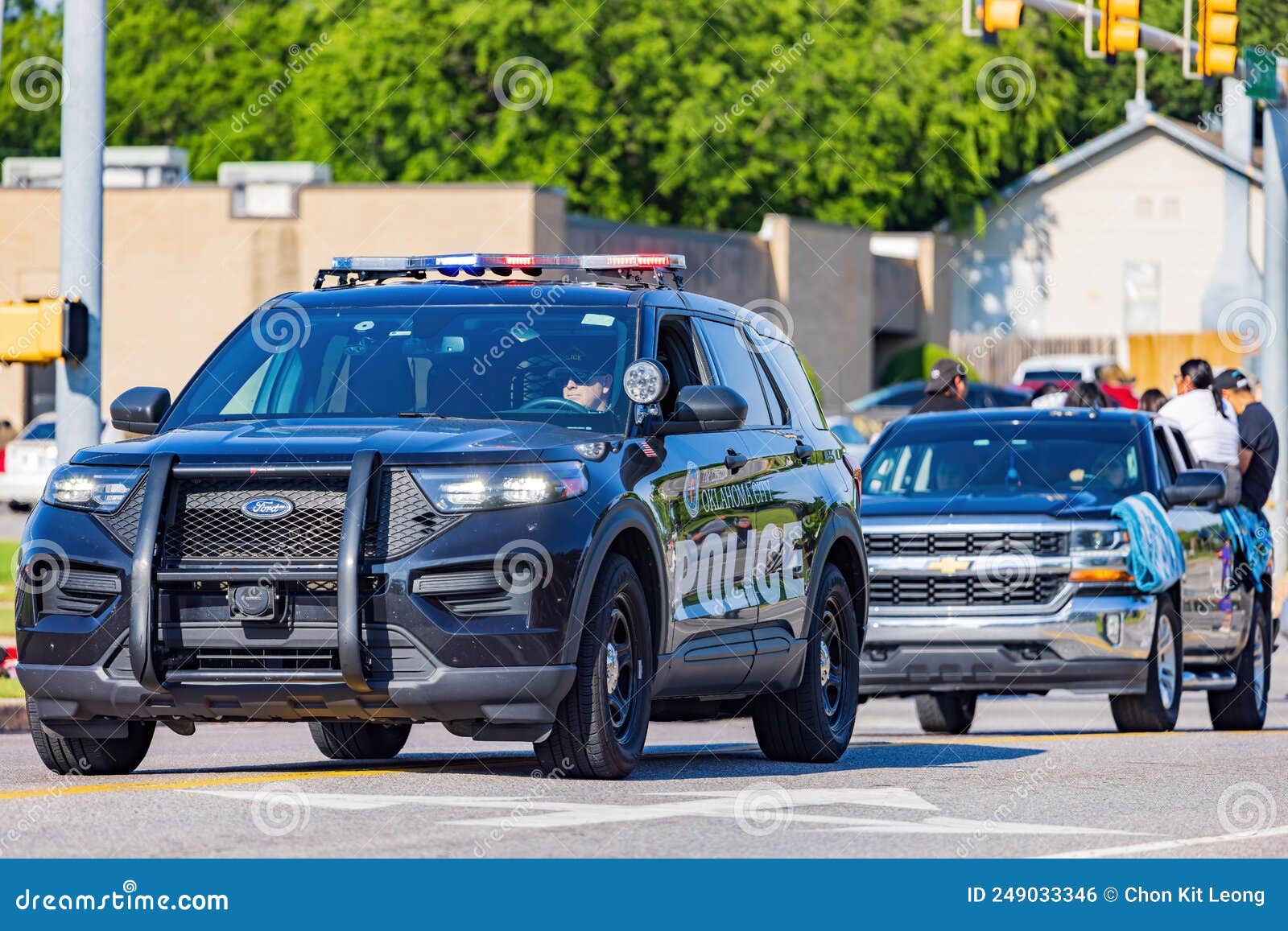 Close Up Shot of Police Car Stock Photo - Image of urban, police: 249033346