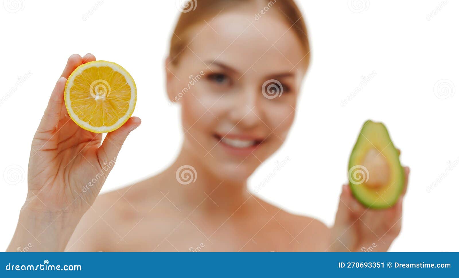Close Up Shot Of A Pretty Young Woman Gently Touching Her Face Having