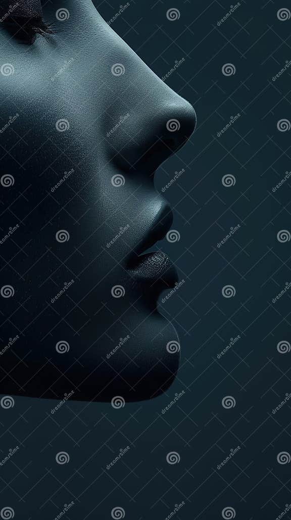 A Closeup Shot of a Profiles with Modern Radiant Patterns Stock ...