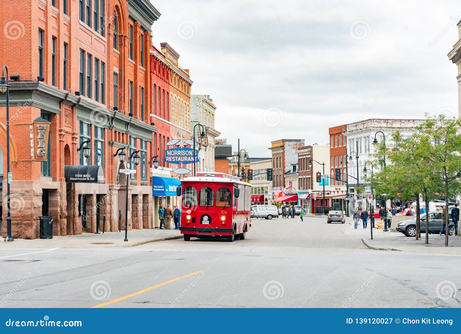 Close Up Shot of the Red Trolley Editorial Photography - Image of ...