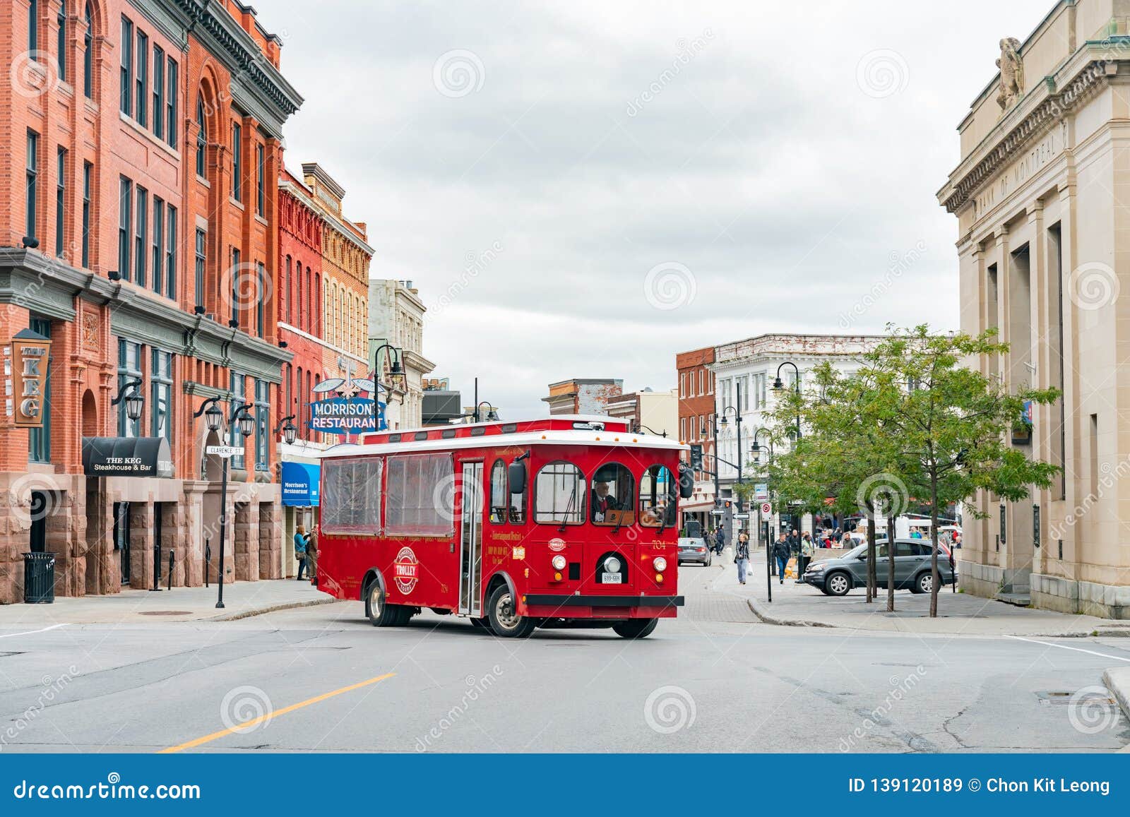 Close Up Shot of the Red Trolley Editorial Stock Image - Image of ...