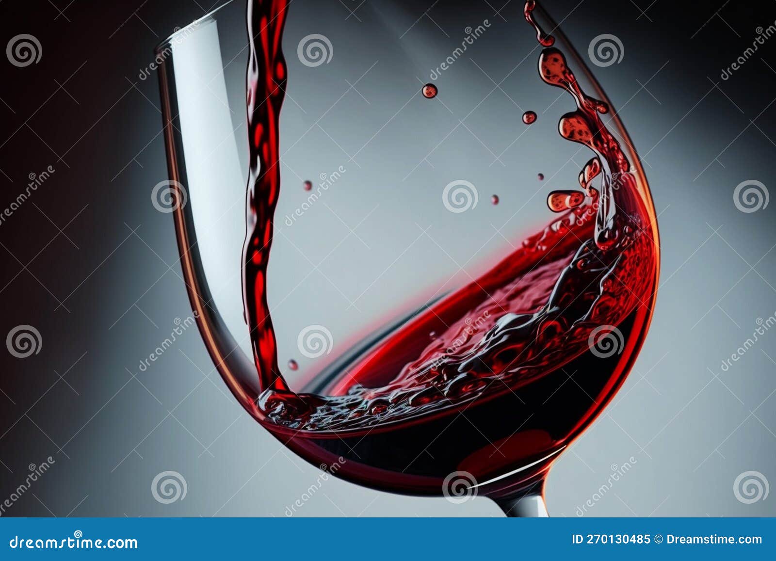 Close Up Shot of Red Wine, Generative AI Stock Illustration ...