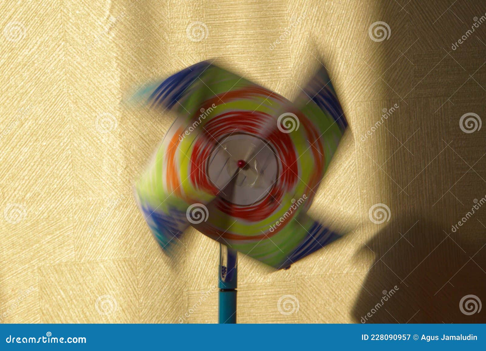 Close-up Shot of a Rotating Paper Propeller Stock Image - Image of ...