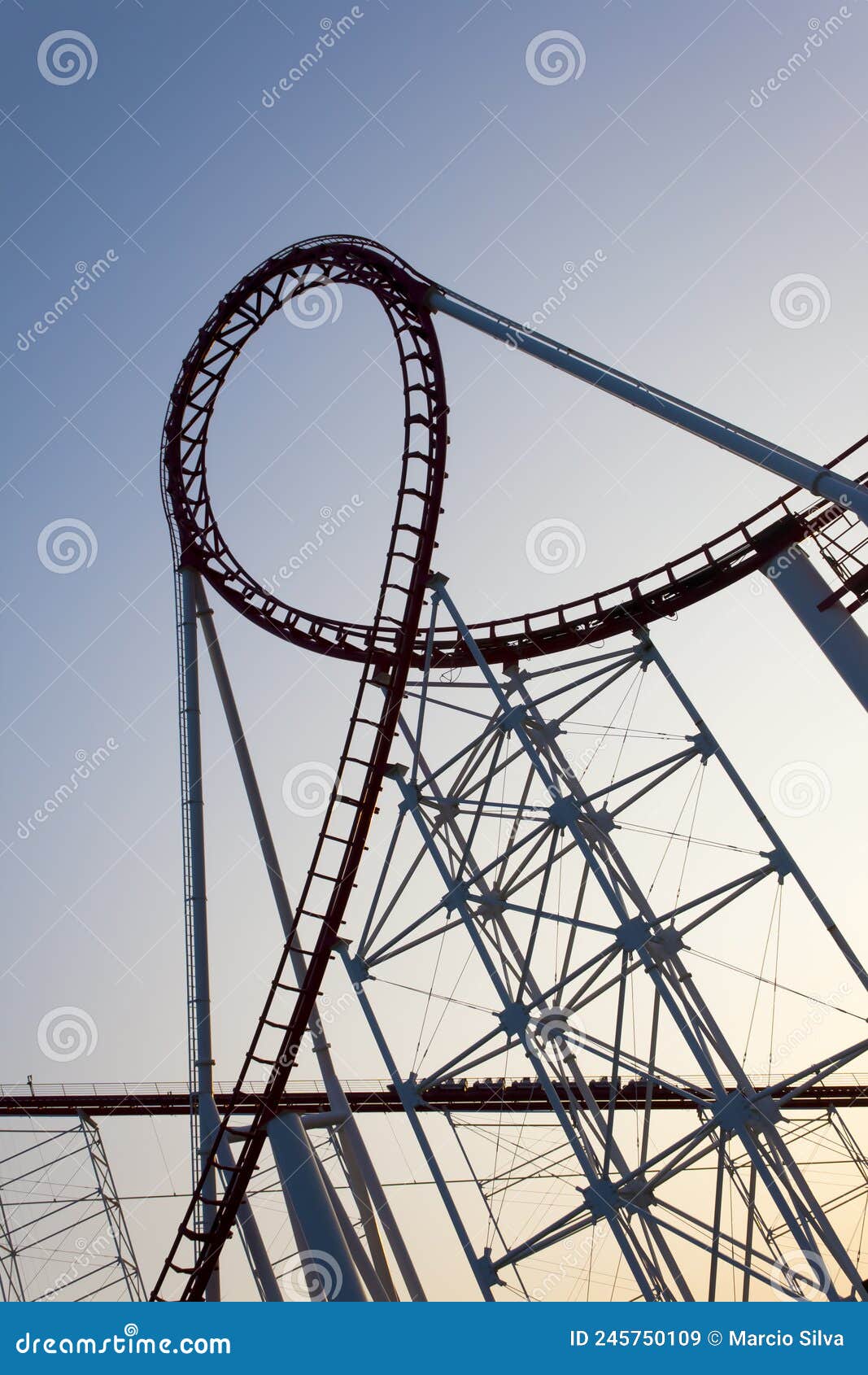 The Roller Coaster stock image. Image of carnival, play - 245750109