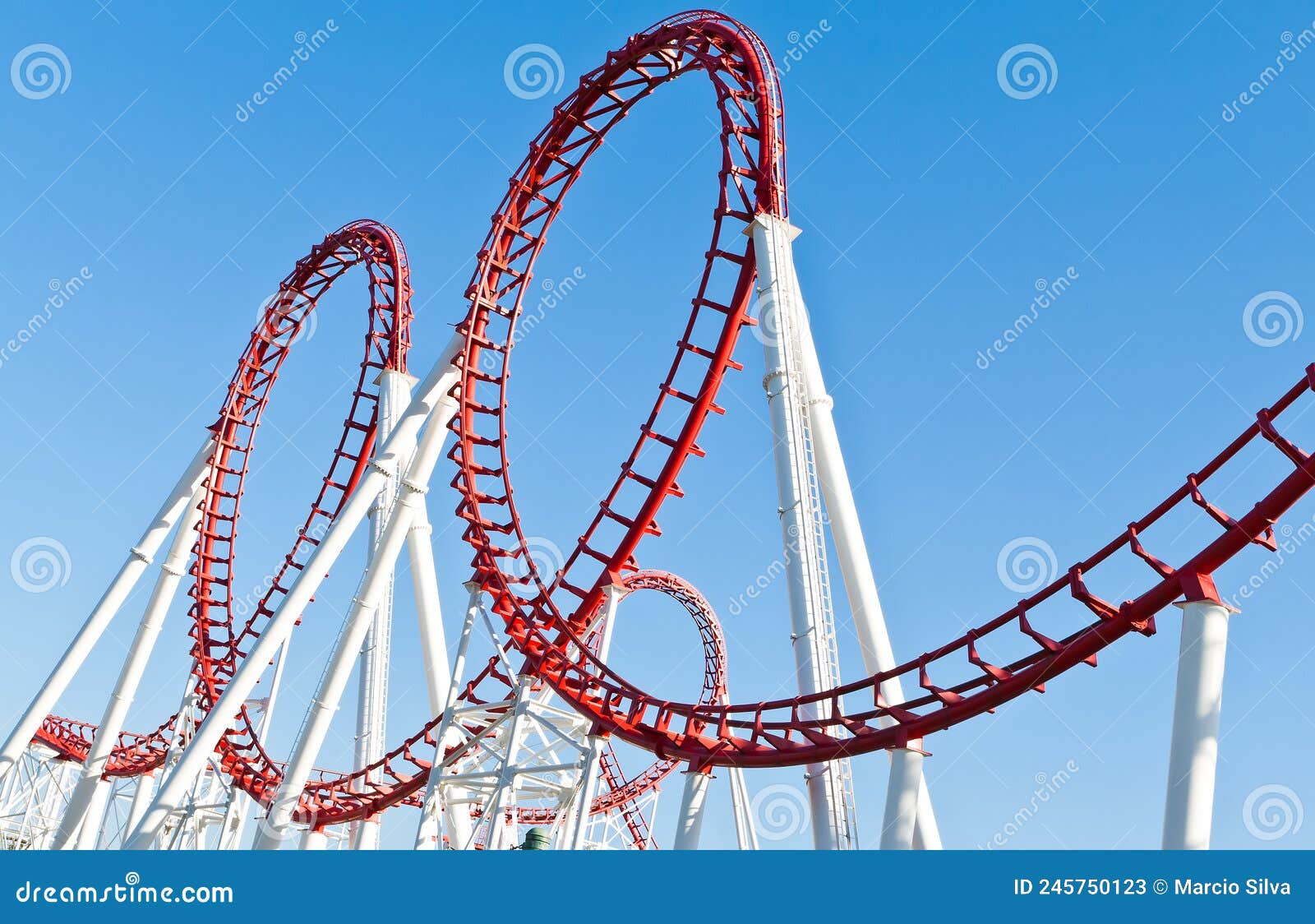 The Roller Coaster stock image. Image of ride, pleasure - 245750123