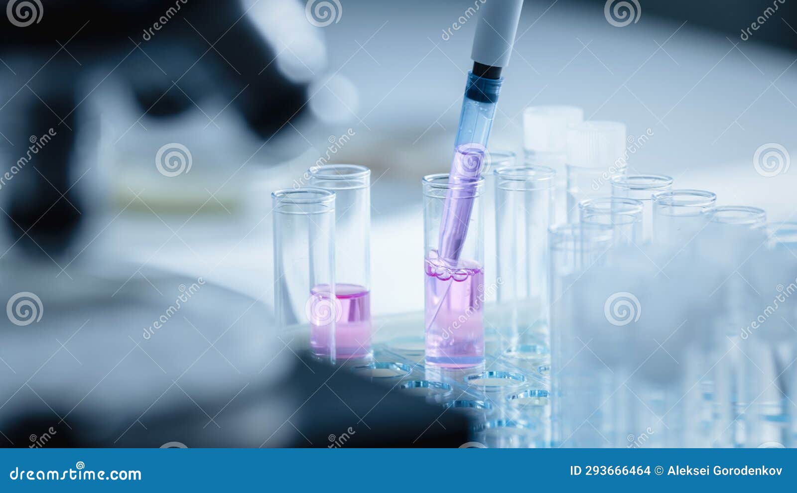 Close Up Shot of a Scientist Using Micro Pipette and Mixing Chemical ...