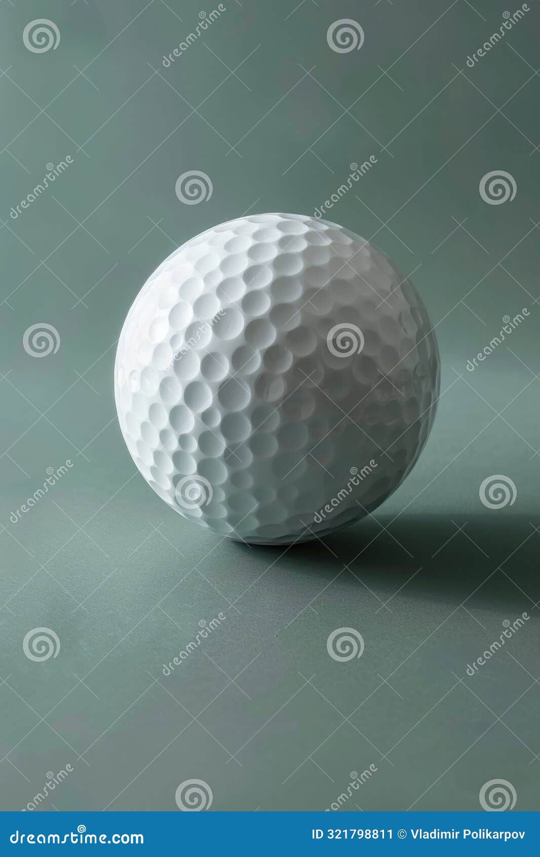 Close-up Shot of a Single Golf Ball on a Table, Ready for Play Stock ...