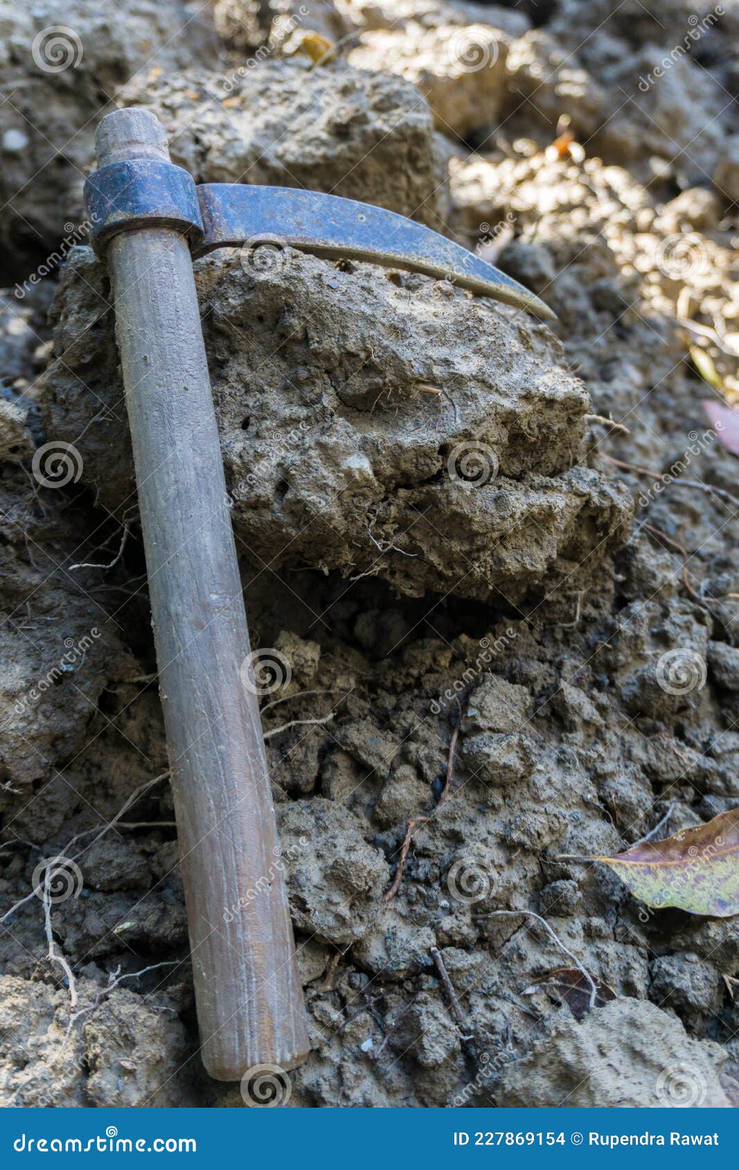 Close Up Of A Pickaxe In An On Going Archaeological Excavation On The ...