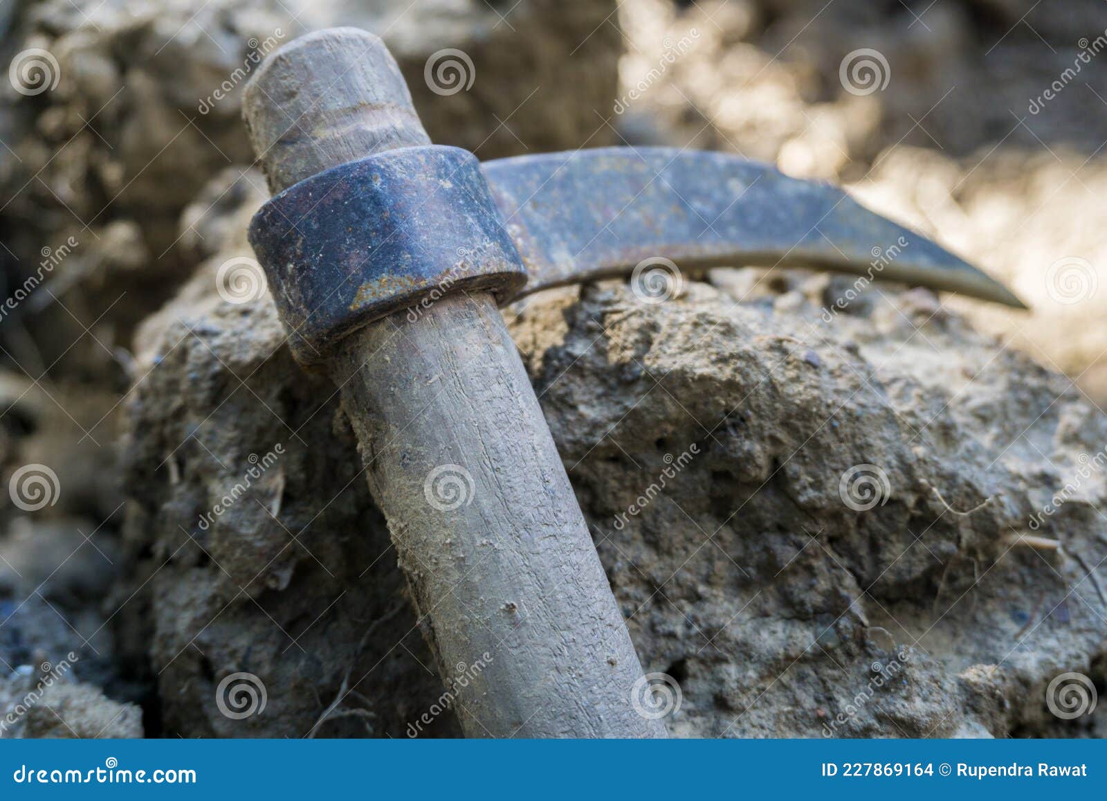 A Close Up Shot of Small Single Side Pickaxe Used for Digging Small ...