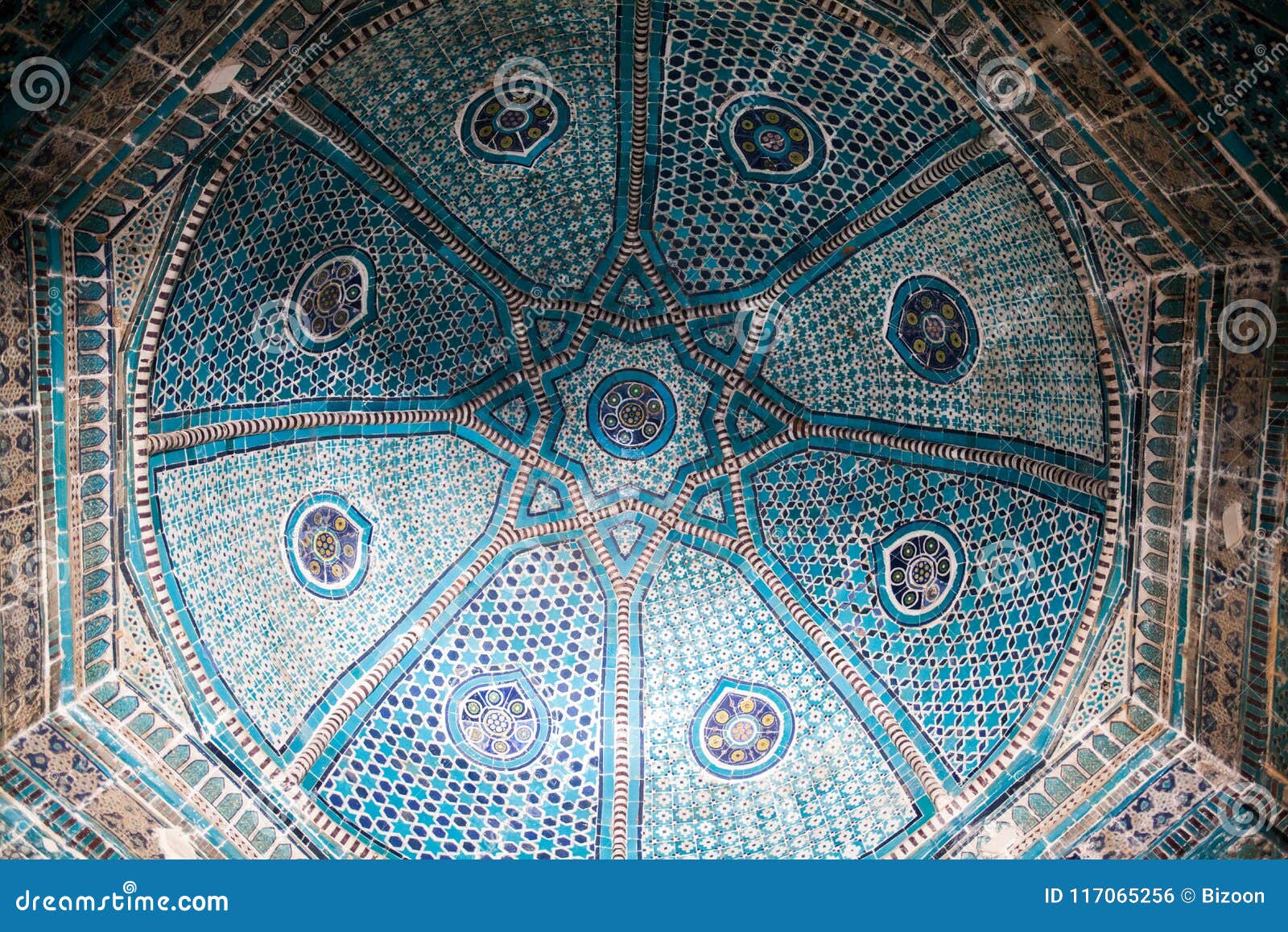 Arabic Decorations on a Ceiling Stock Photo - Image of antique, detail ...