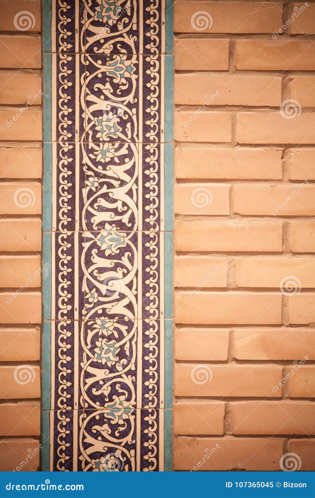 Arabic Decorations on a Wall Stock Image - Image of oriental ...
