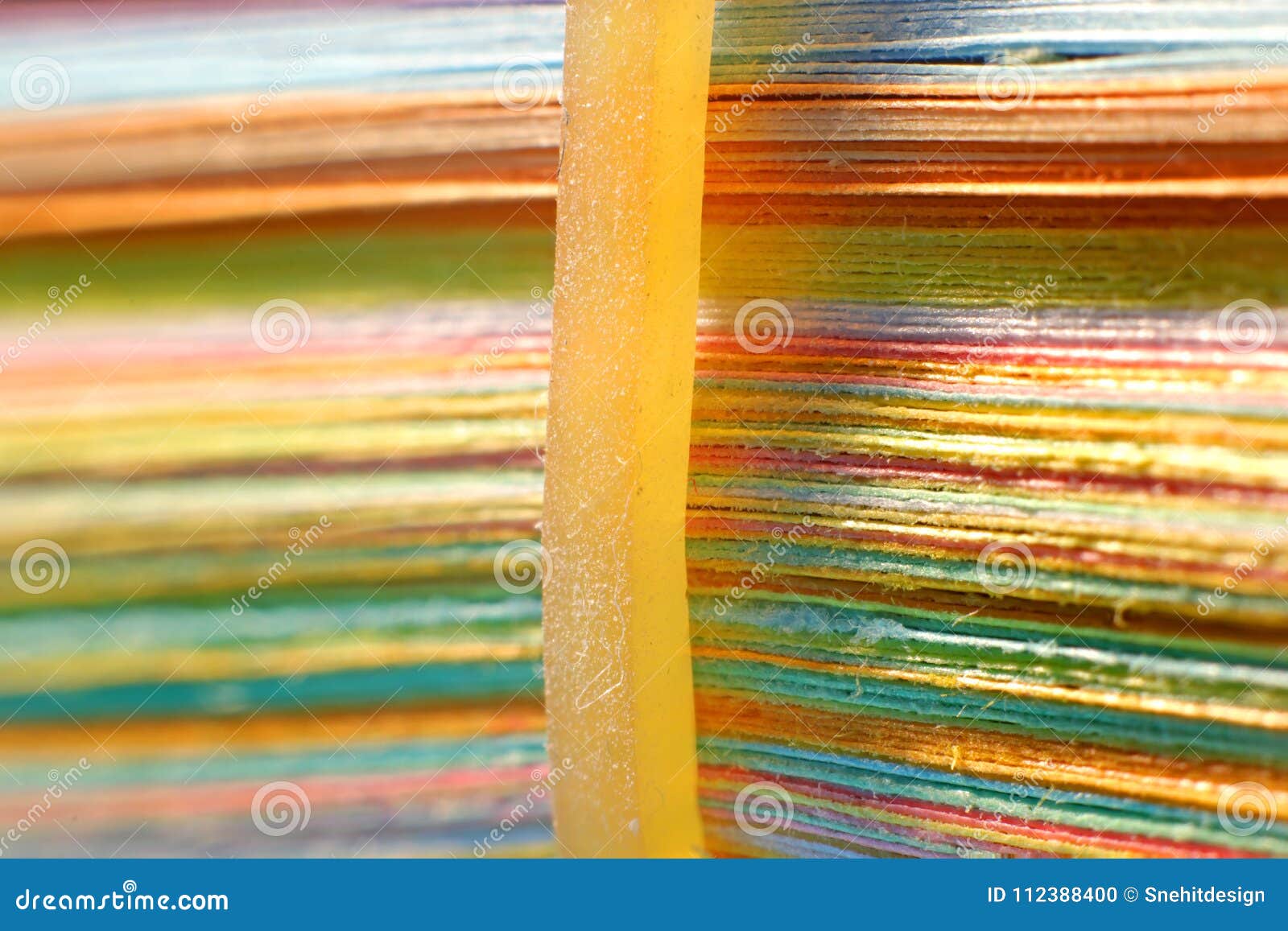 Close Up Shot of Stack of Color Papers Stock Photo - Image of pile ...