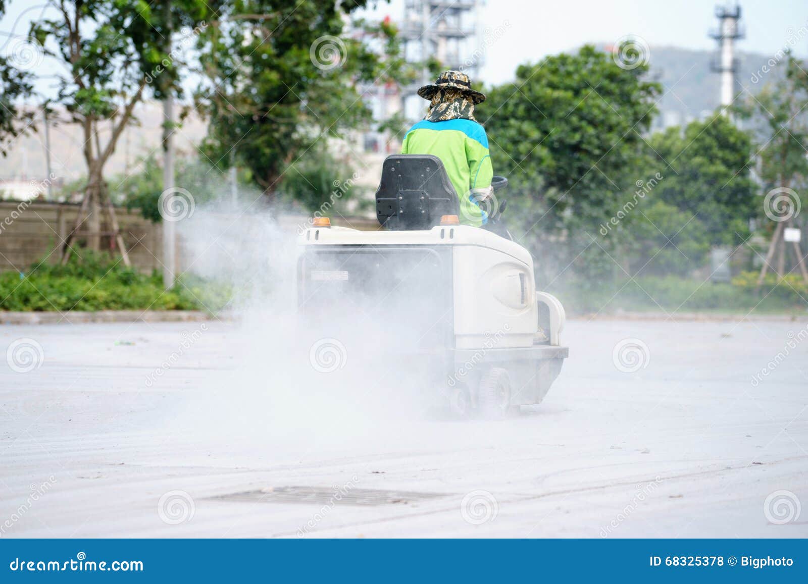 Close Up Shot of Street Sweeper Cleaner Stock Photo - Image of rotating ...