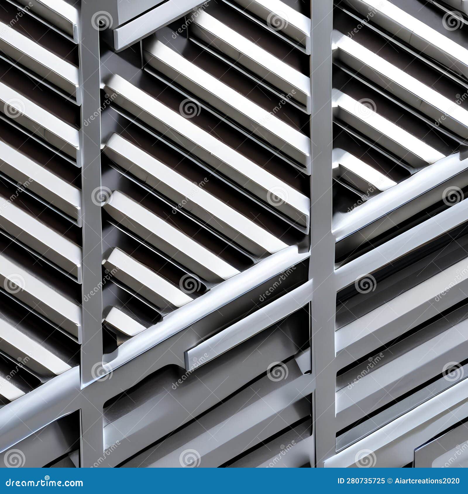 A Close-up Shot of a Textured Metal Grate, with Abstract Lines and ...